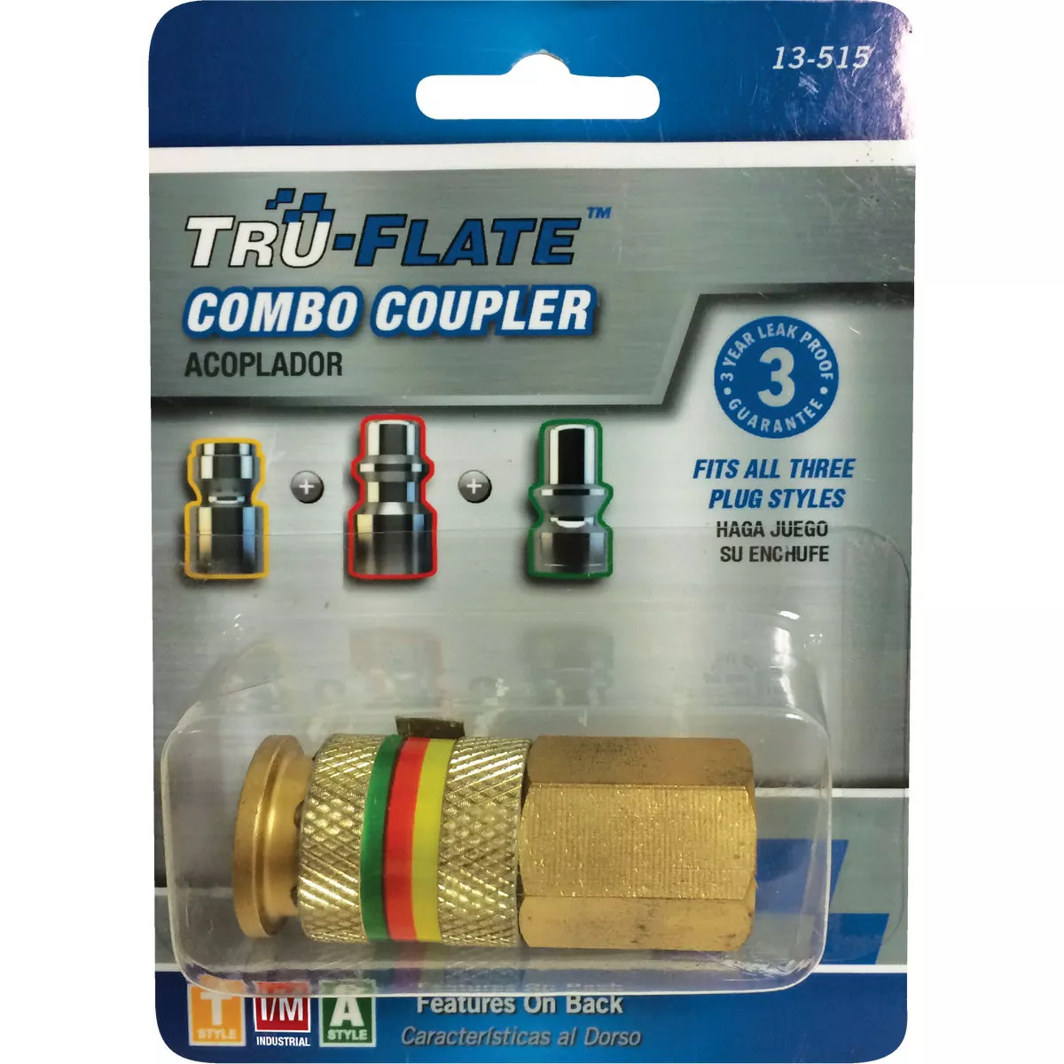 Tru-Flate Combo-Coupler 1/4 In. FNPT Brass Coupler | Do it Best