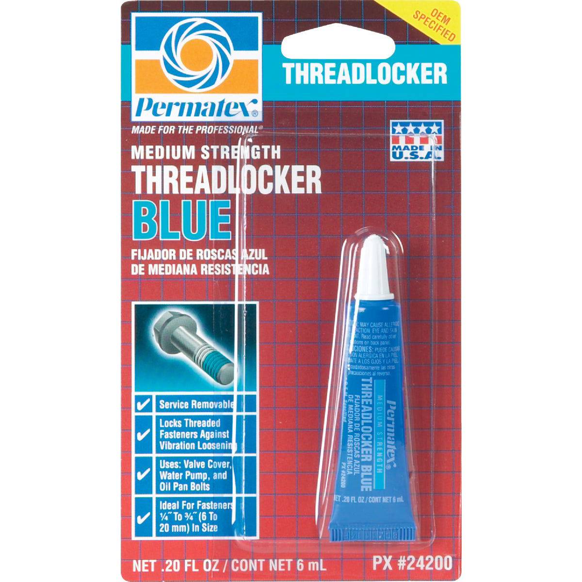 PERMATEX 0.2 Oz. Blue Medium Strength Threadlocker | Do it Best