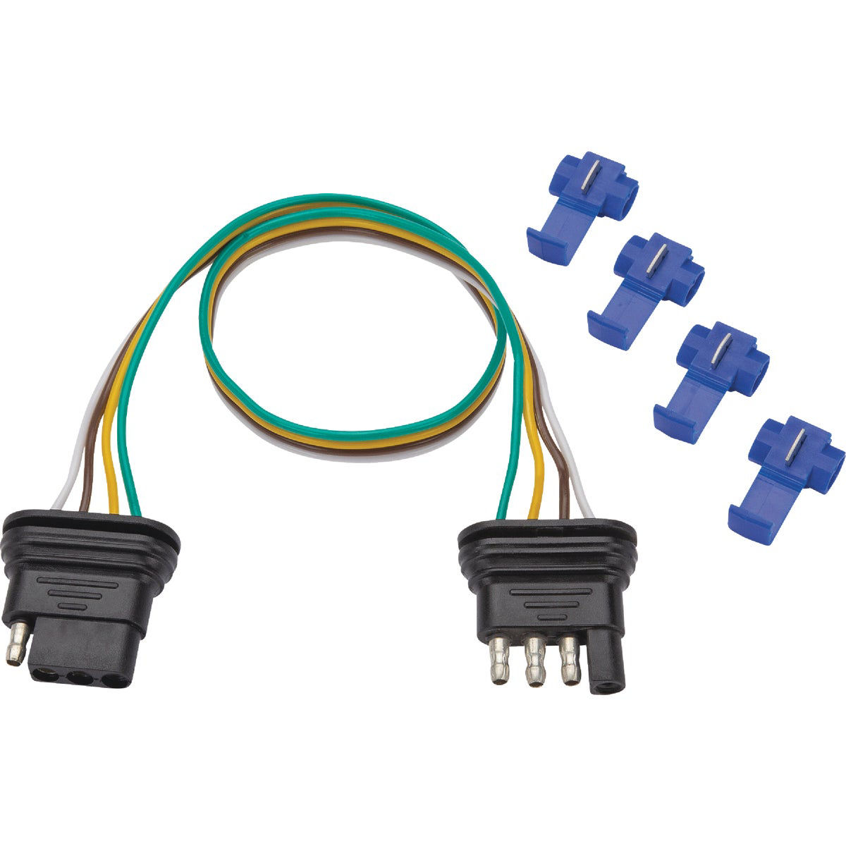 TowSmart 4-Way Flat 18 In. Trailer Wiring Kit with Splice Connectors ...