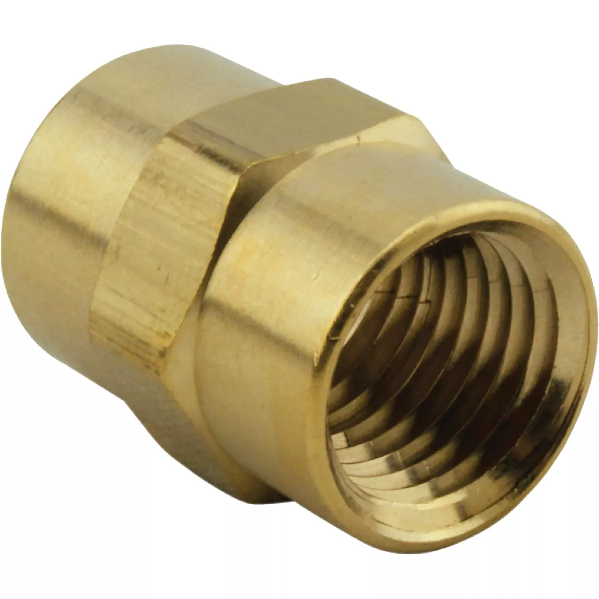 Milton Hex 1/4 In. FPT Brass Hex Coupler | True Value Hardware