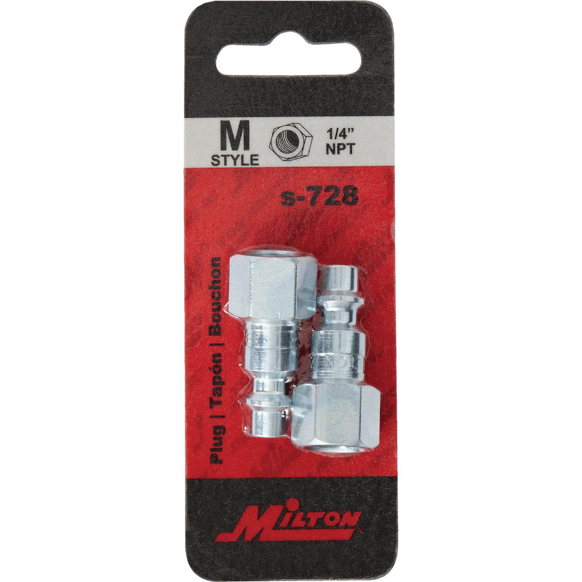 Milton M-Style 1/4" Female NPT Plug (2-Pack) | Do it Best