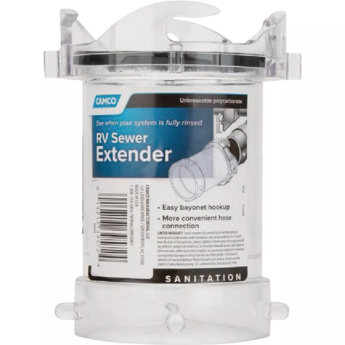 Camco 5 In. Clear Adapter RV Sewer Extender | Do it Best