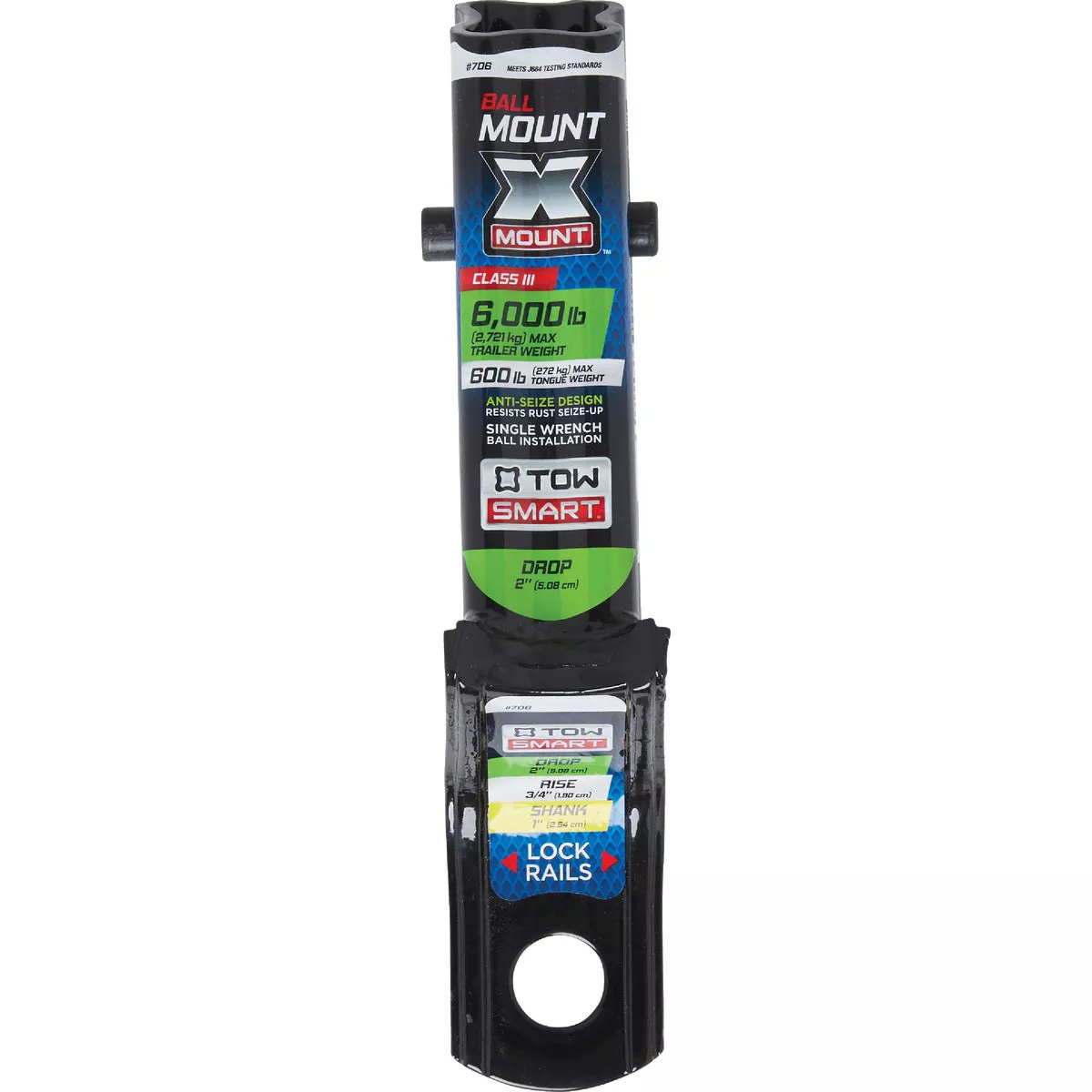 TowSmart X-Mount Class III 2 In. Drop Hitch Draw Bar, 6000 Lb. Capacity ...