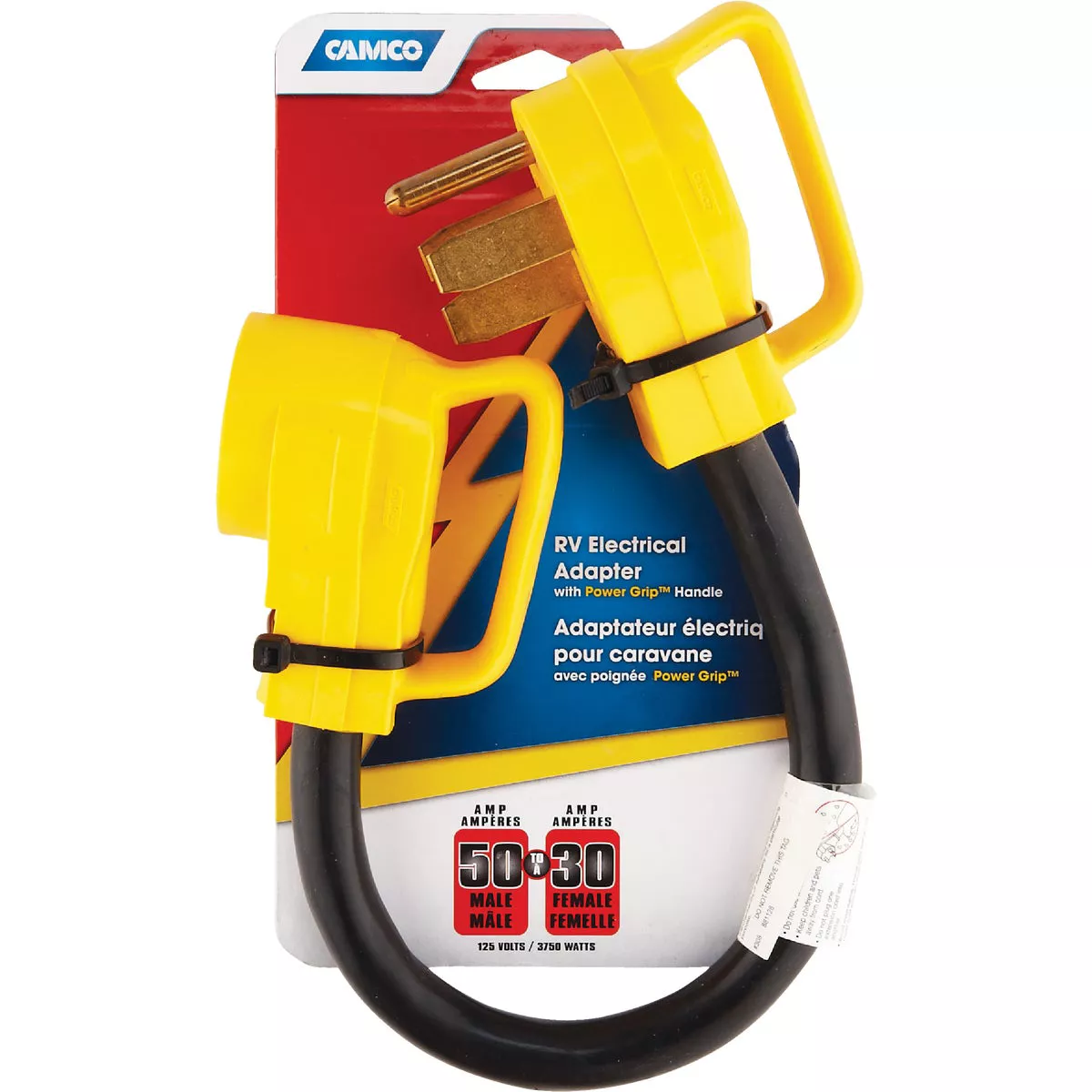 Camco PowerGrip 50A/30A Dogbone RV Power Cord Adapter | Do it Best
