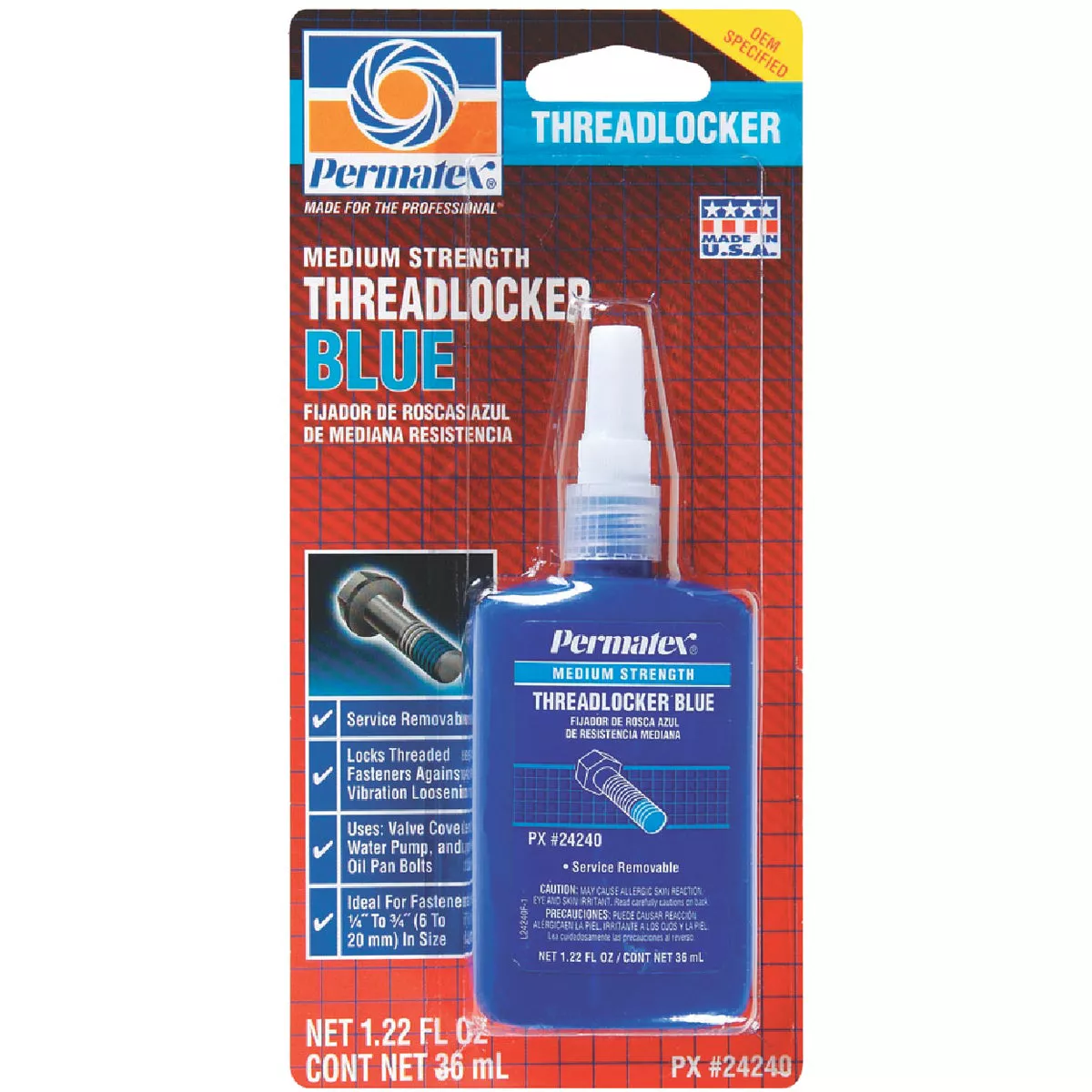 PERMATEX 1.22 Oz. Blue Medium Strength Threadlocker | True Value Hardware