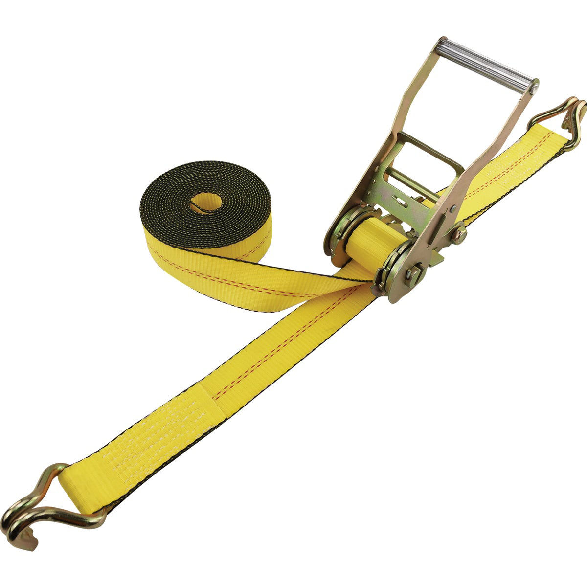 Erickson 2 In. x 27 Ft. Self Tensioning Ratchet Strap with Double "J ...