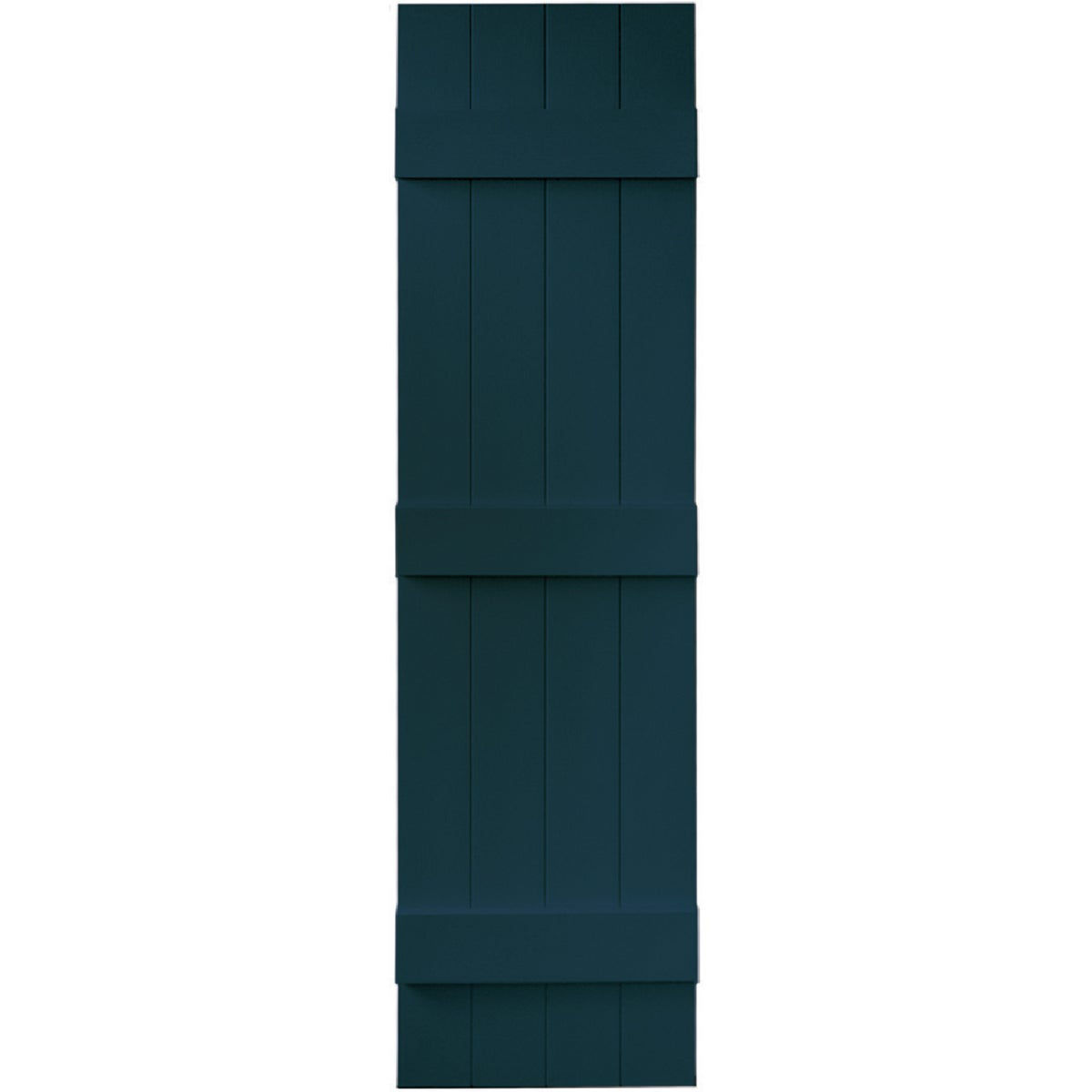 Builders Edge 14 in. x 31 in. Midnight Blue Board-N-Batten Shutter, (2 ...