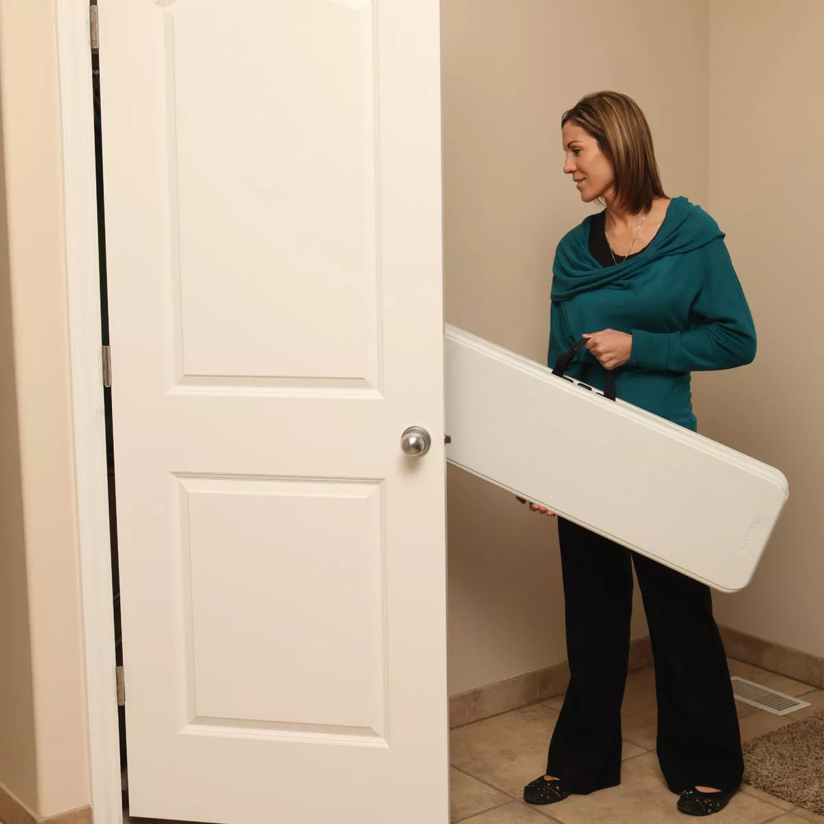 Lifetime 6 Ft. White Granite Fold-In-Half Bench | Do it Best