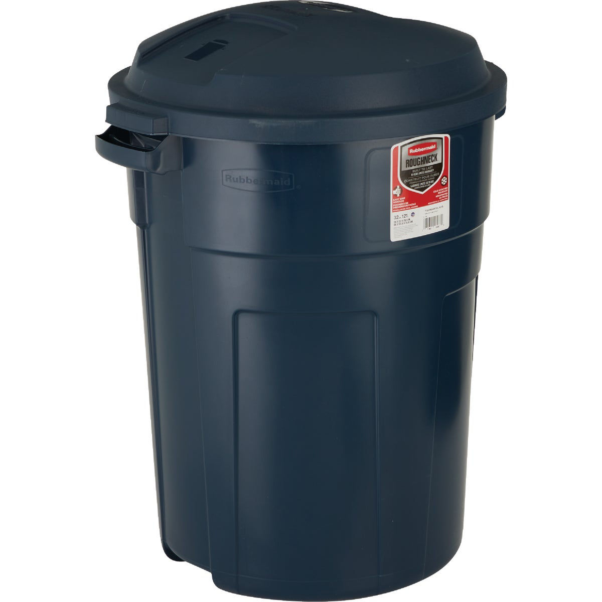 Rubbermaid Roughneck 32 Gal. Blue Trash Can with Lid | Do it Best