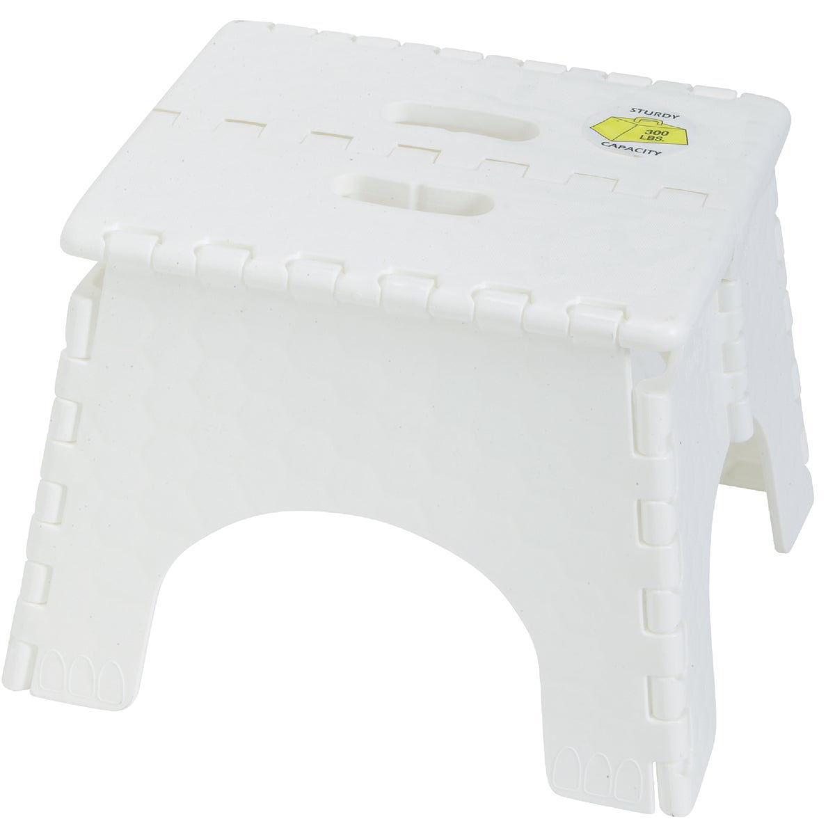 E-Z Foldz 9 In. White 1-Step Folding Step Stool | Do it Best