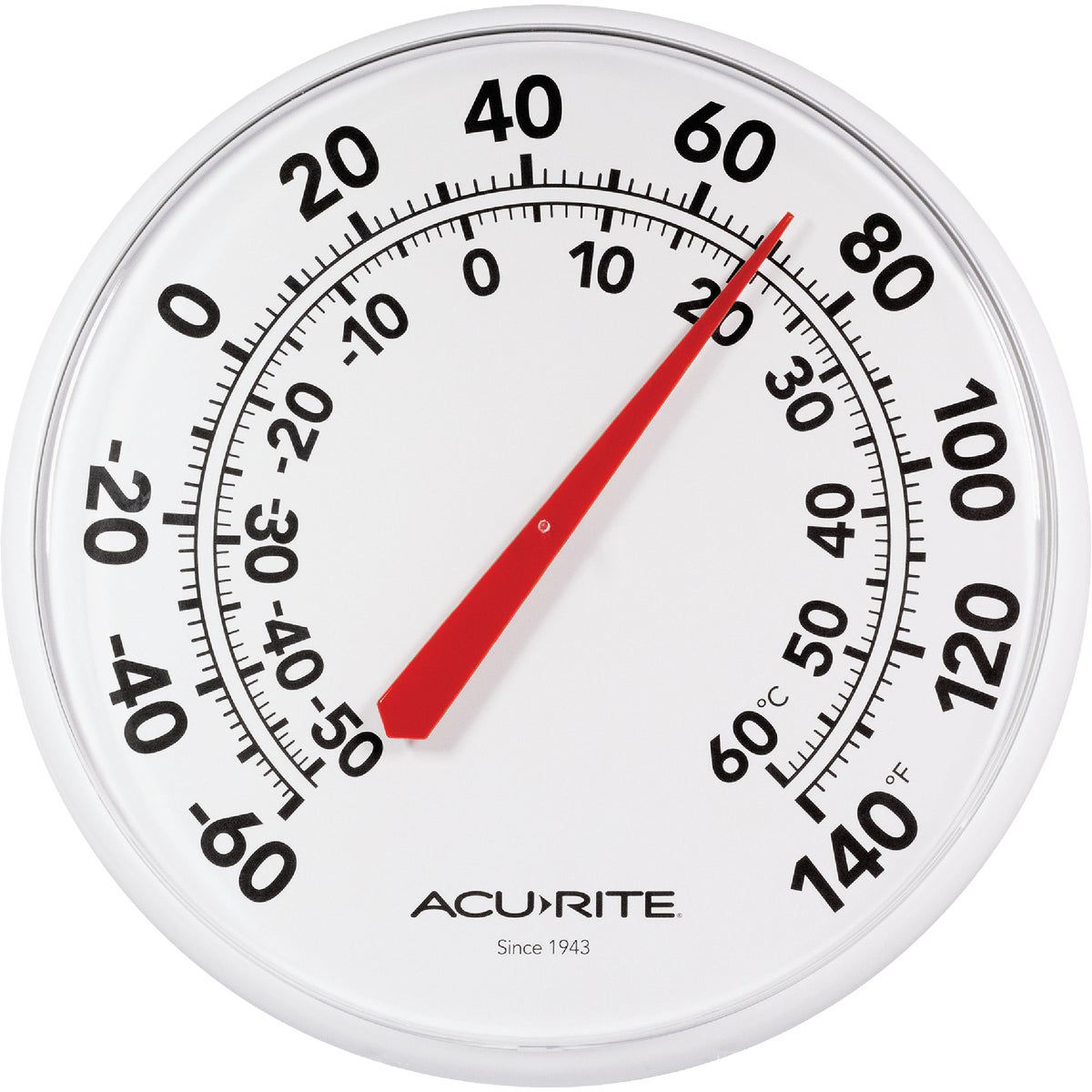 Acurite 12" Dia Plastic Dial Indoor & Outdoor Thermometer | Do it Best