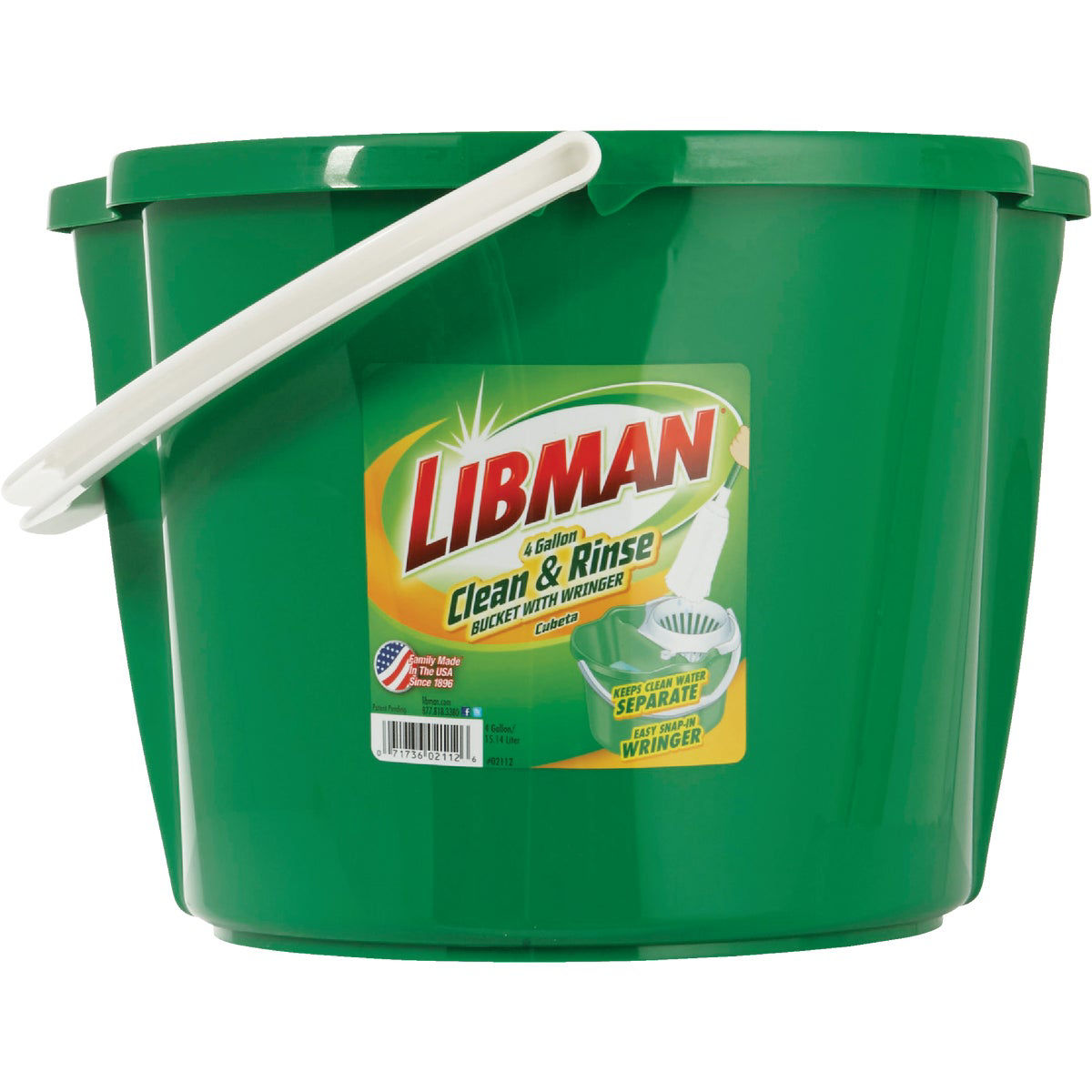 Libman 4 Gal. Green Clean & Rinse Bucket with Wringer | Do it Best