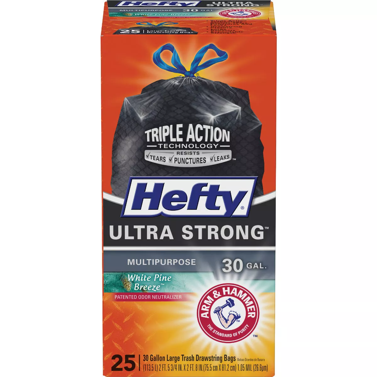 Hefty Ultra Strong 30 Gal. Black Trash Bag (25-Count) | True Value Hardware
