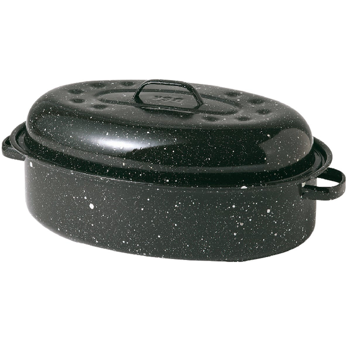 GraniteWare 15 In. Black Covered Oval Roaster | Do it Best