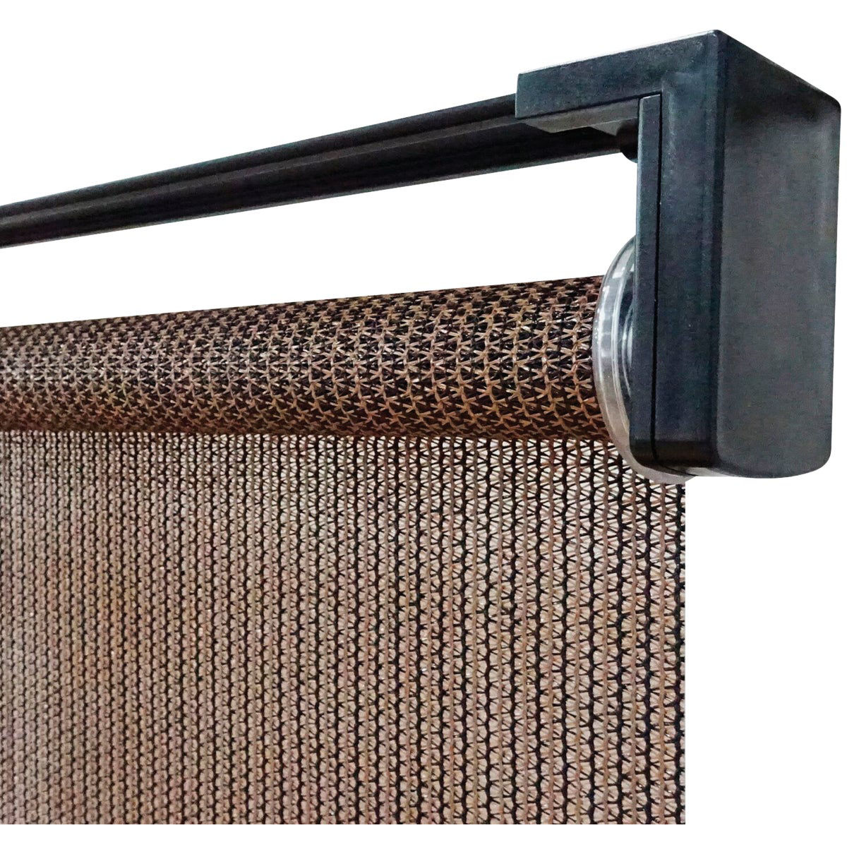 Home Impressions 30 In. x 72 In. Brown Fabric Indoor/Outdoor Cordless ...