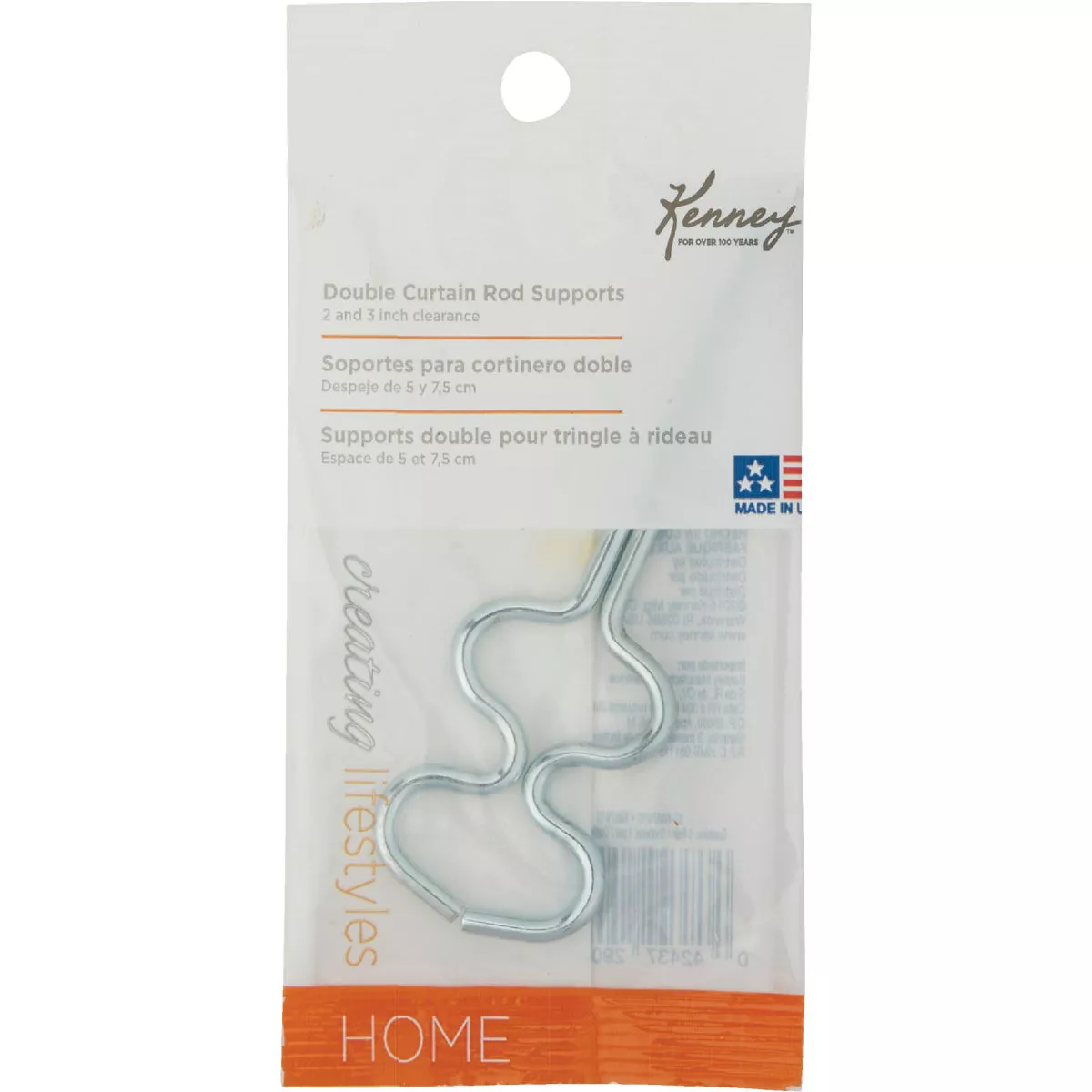 Kenney Double Center Curtain Rod Support Bracket | Do it Best