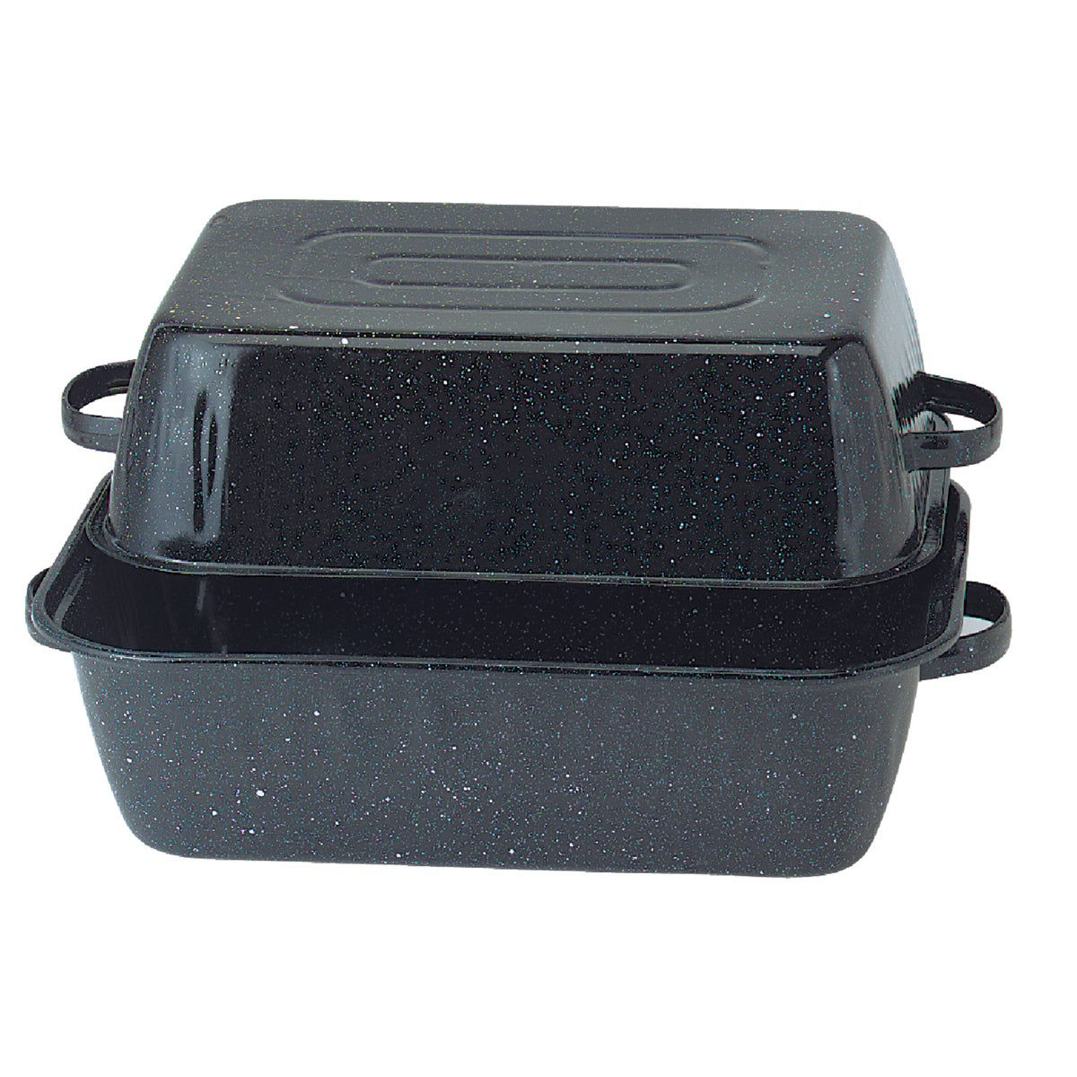 GraniteWare 21 In. Black Covered Rectangle Roaster | Do it Best