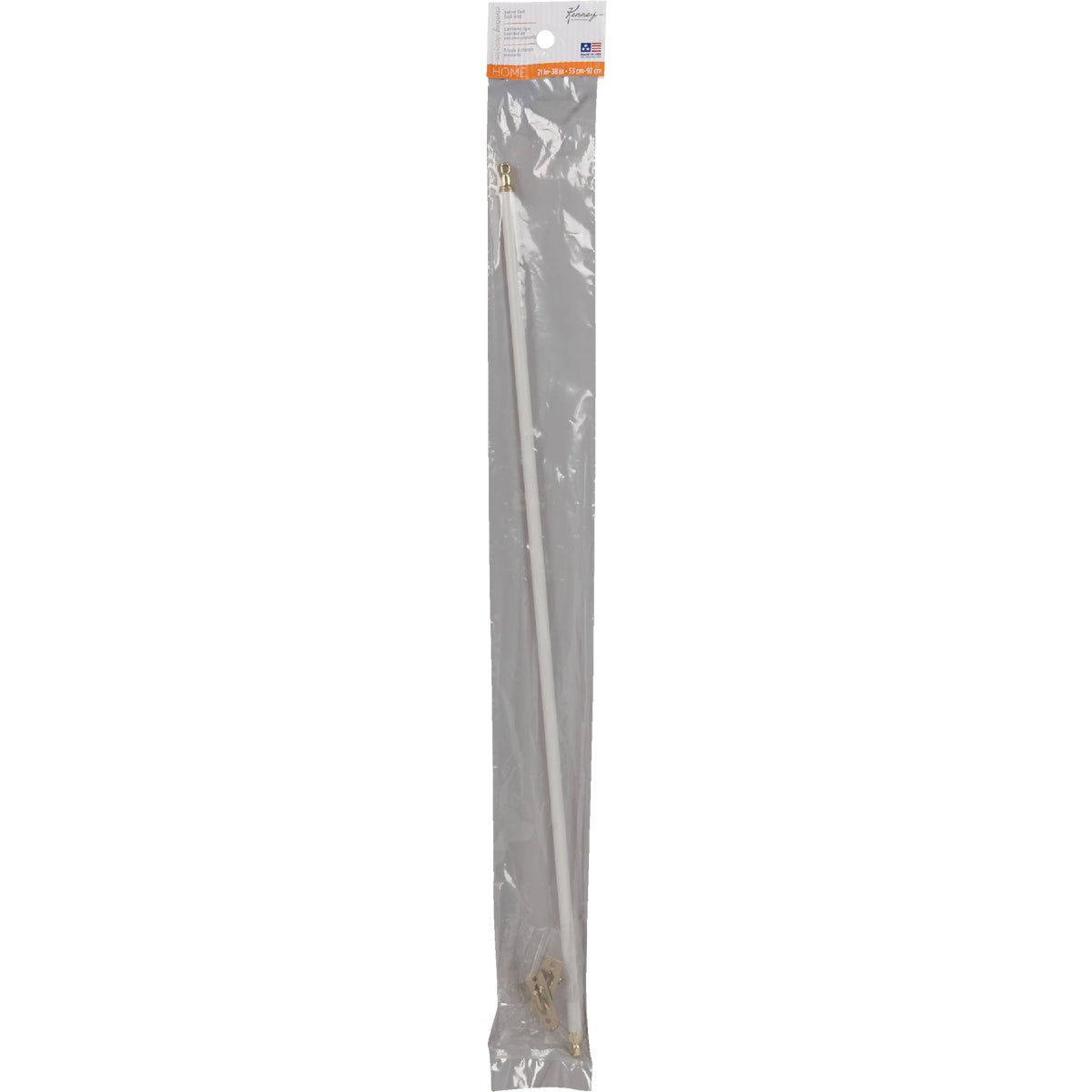 Kenney 21 In. To 38 In. 5/16 In. White Swivel Cafe Rod | Do it Best