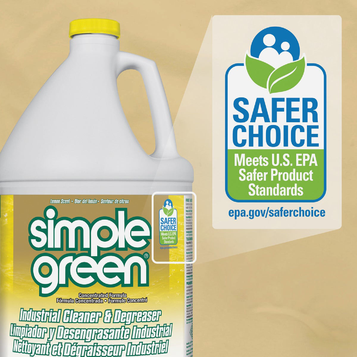 Simple Green 1 Gal. Lemon Liquid Industrial Cleaner & Degreaser | Do it ...