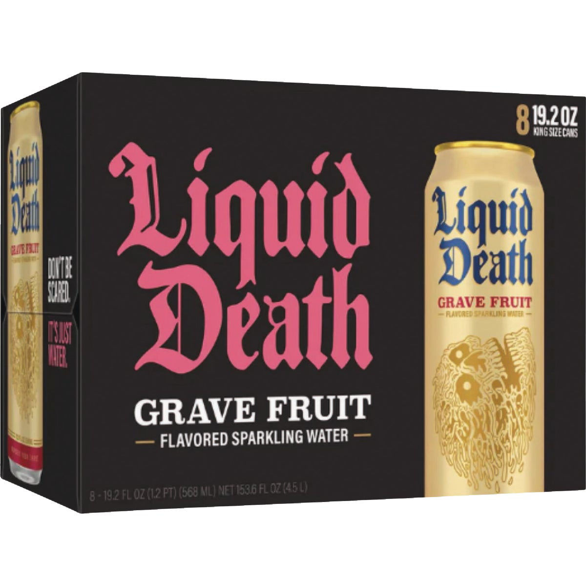 Liquid Death 19.2 Oz. Grave Fruit 100% Sparkling Mountain Water | Do it ...
