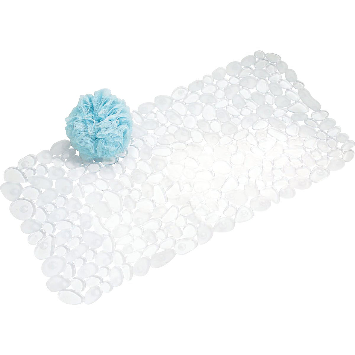 iDesign Pebblz 13.5 In. x 26 In. Clear Bath Mat | Do it Best