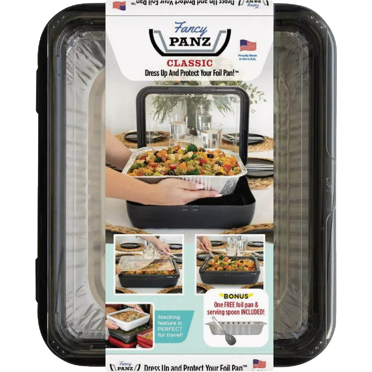 Fancy Panz Classic Charcoal Baking Carrier with Foil Pan and Serving ...