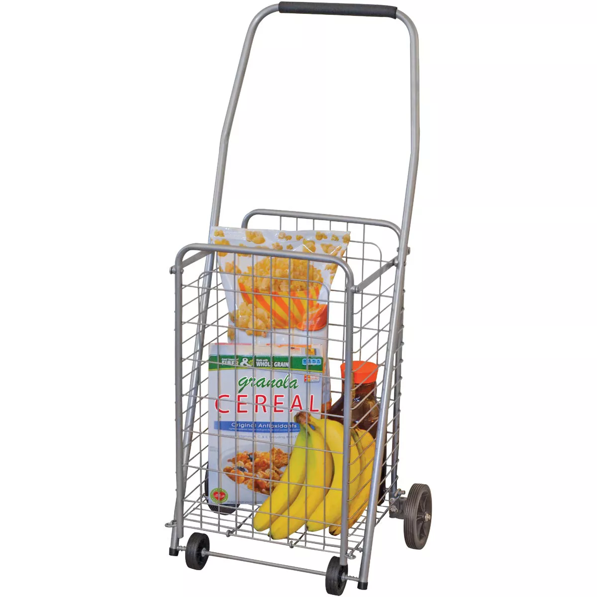 Helping Hand Pop 'N Shop 4-Wheel Silver Utility Cart | True Value Hardware