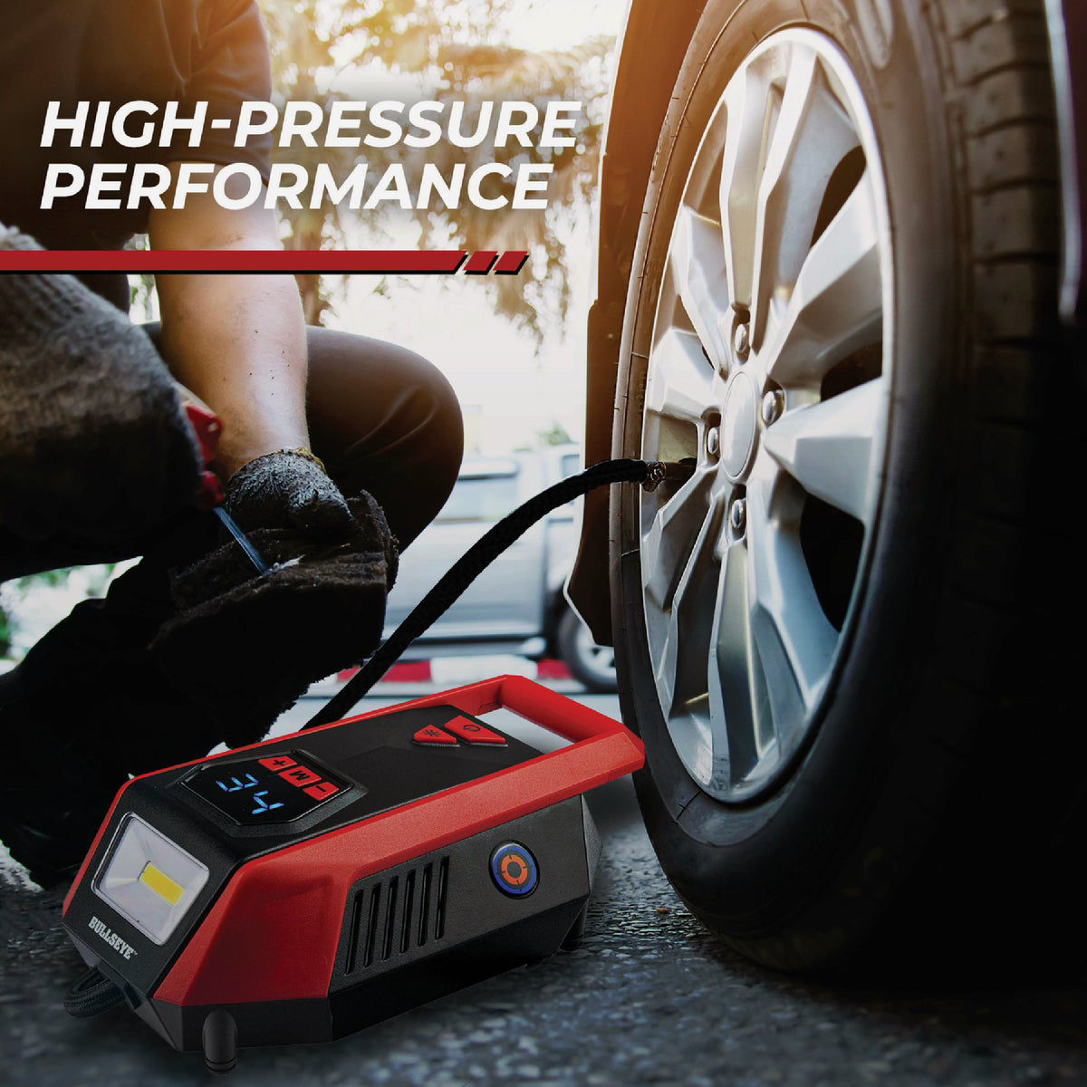 Bullseye 12V DC Handheld Tire Inflator | Do it Best