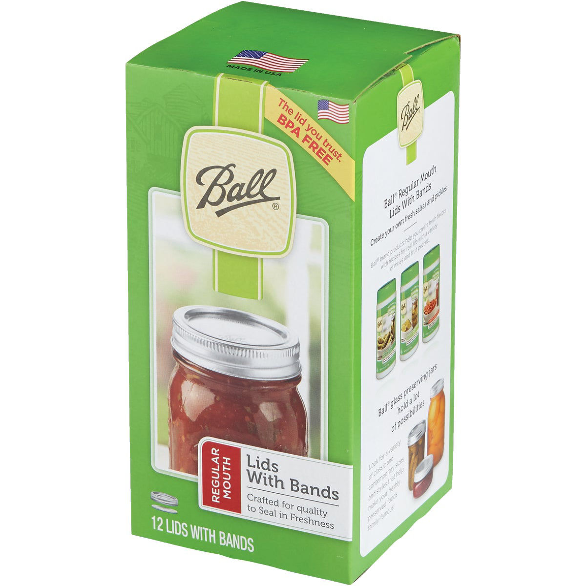 Ball Regular Mouth Jar Lid with Bands (12-Count) | Do it Best