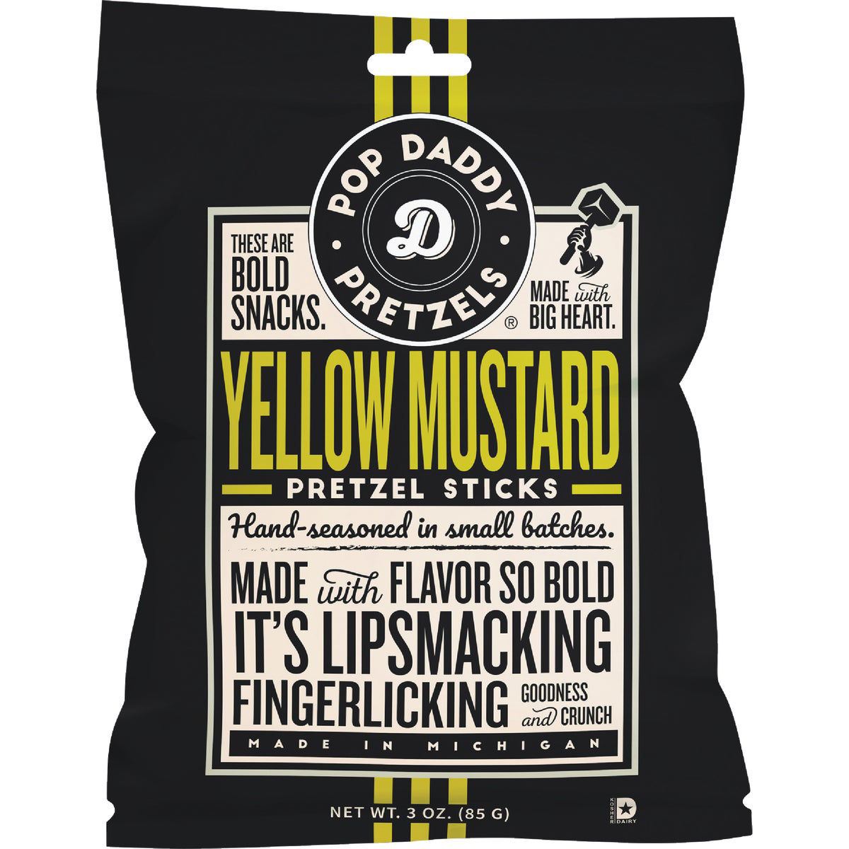 Pop Daddy 3 Oz. Yellow Mustard Pretzel Sticks | Do it Best