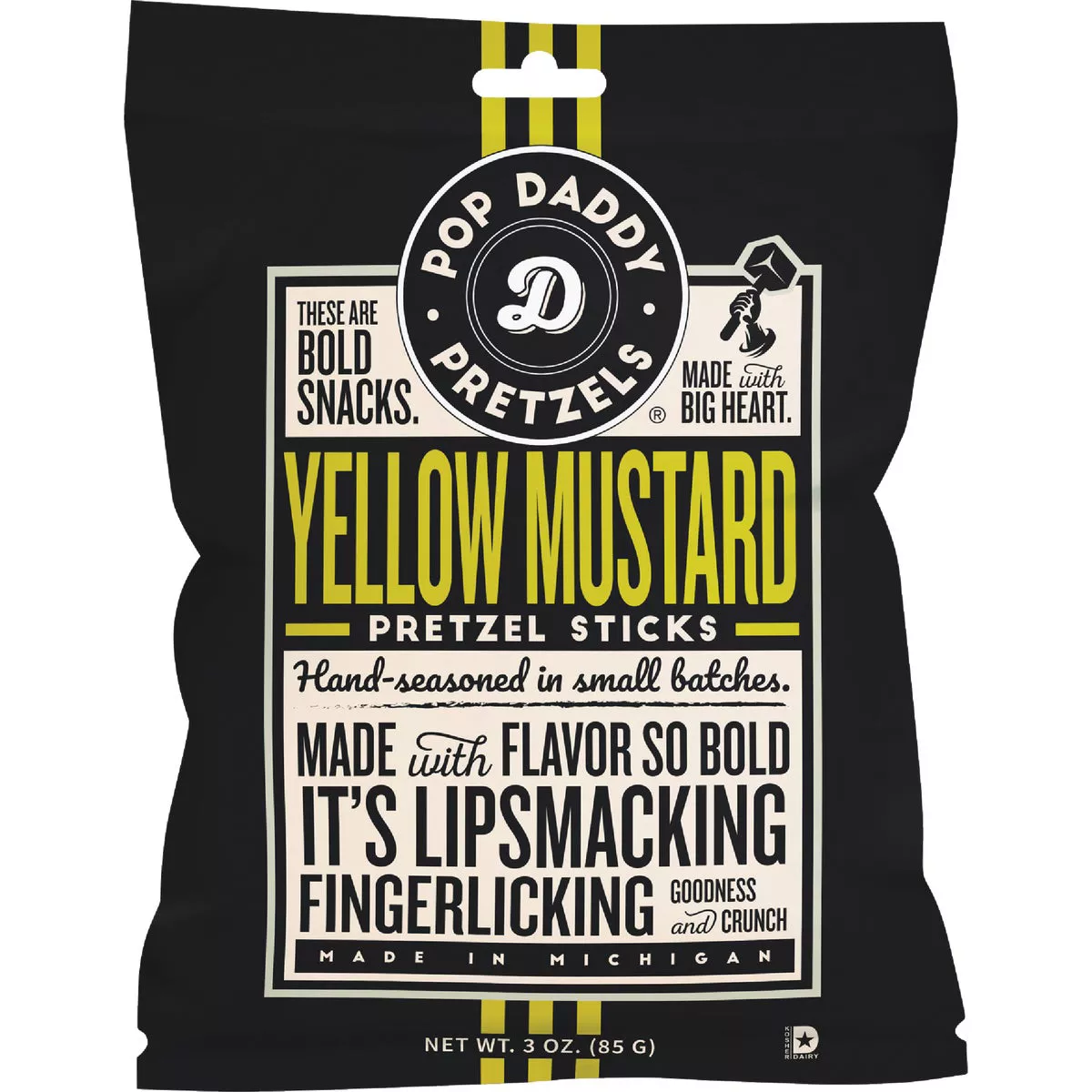 Pop Daddy 3 Oz. Yellow Mustard Pretzel Sticks | Do it Best