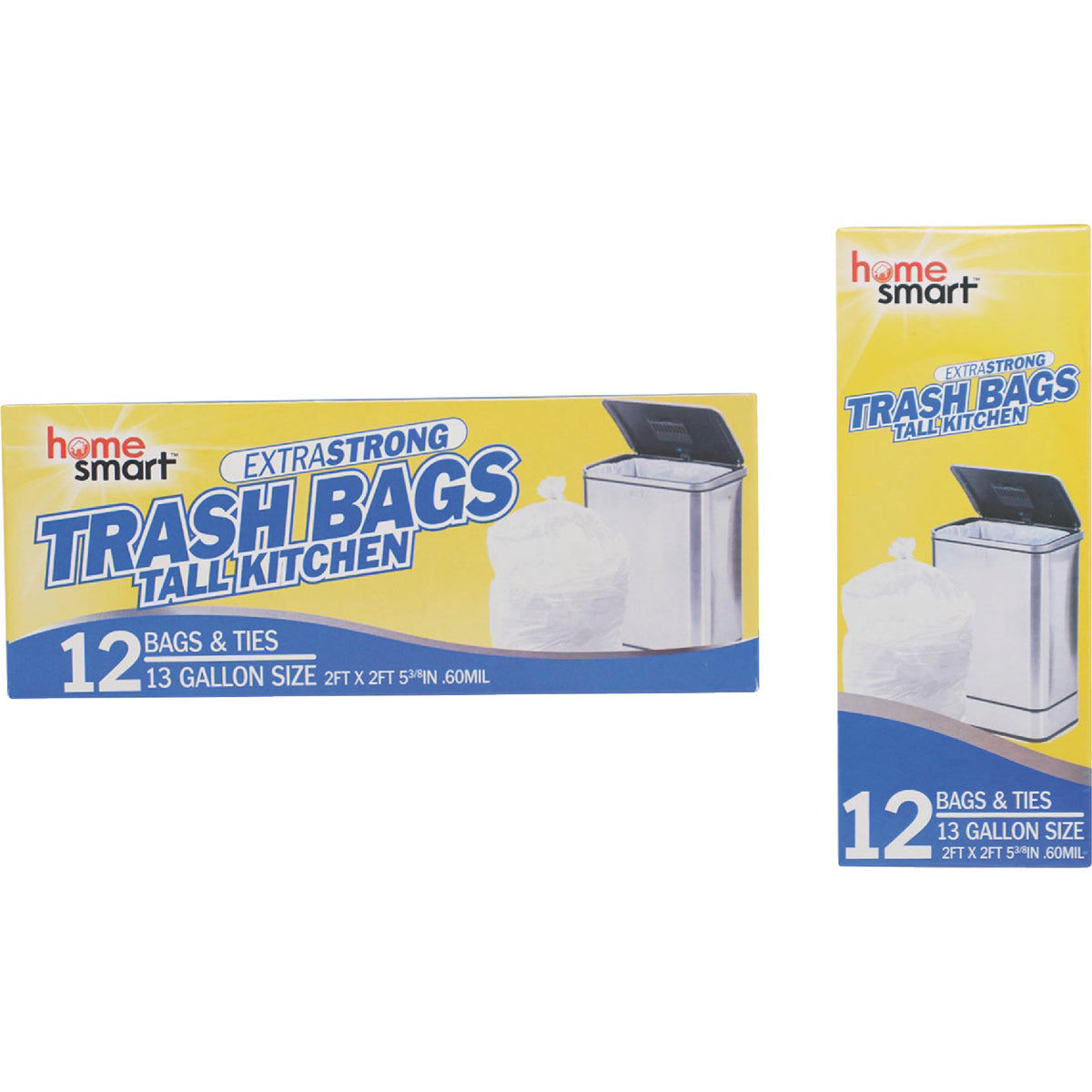 Home Smart 13 Gal. Tall Kitchen White Trash Bag (15-Count) | Do it Best