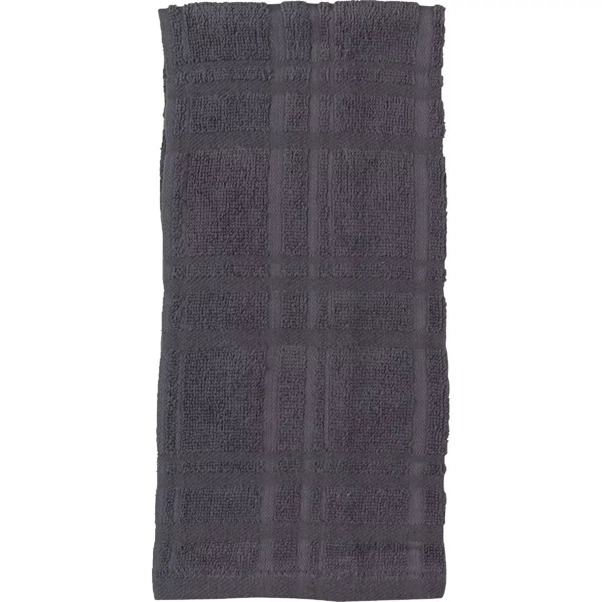 Kay Dee Designs Charcoal Solid Terry Kitchen Towel (2-Pack) | True ...