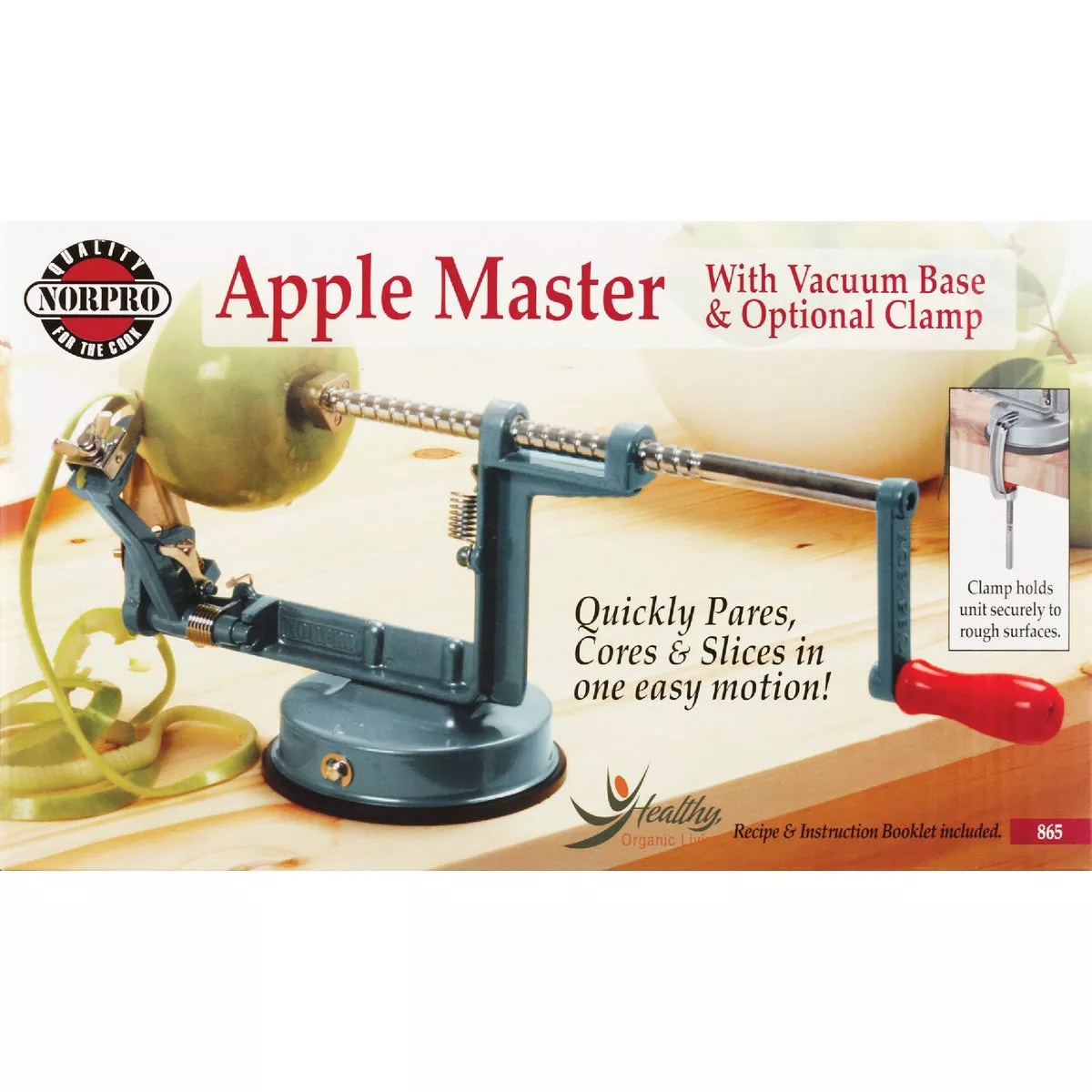 Norpro Apple-Master Apple Parer & Slicer & Corer with Vacuum Or Clamp ...