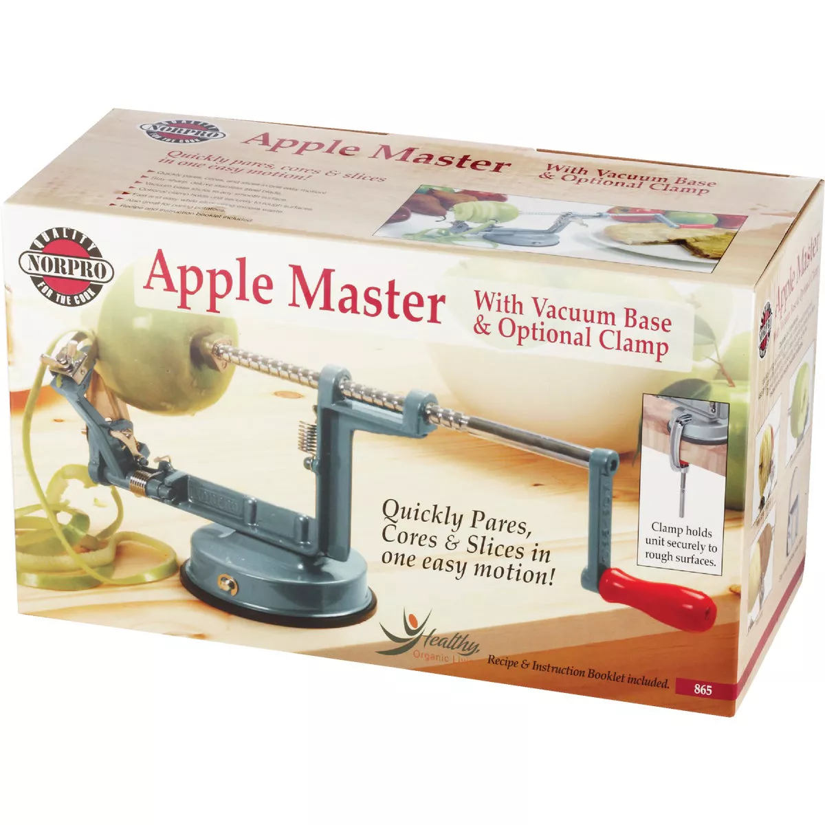 Norpro Apple-Master Apple Parer & Slicer & Corer with Vacuum Or Clamp ...