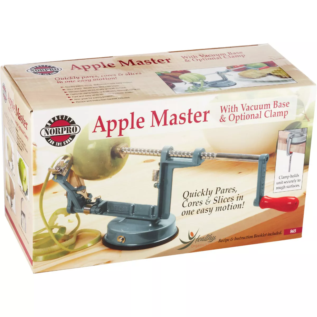 Norpro Apple-Master Apple Parer & Slicer & Corer with Vacuum Or Clamp ...