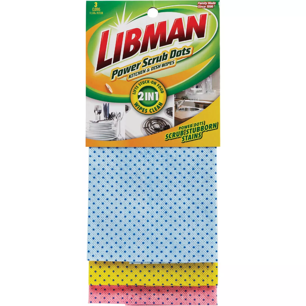 Libman Power Scrub Dots Kitchen & Dish Wipes (3-Pack) | Do it Best