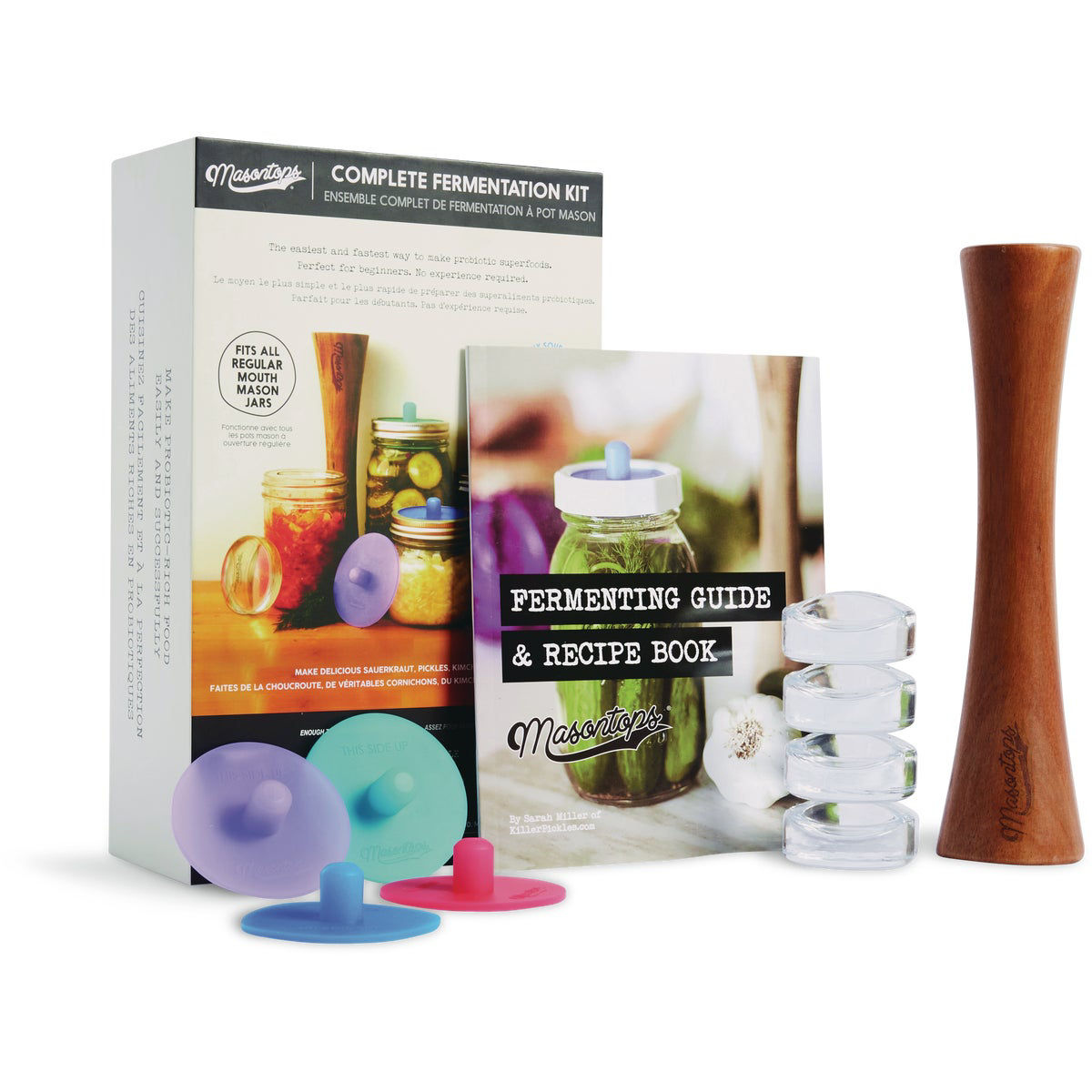 Masontops Regular Mouth Complete Fermentation Kit (9-Piece) | Do it Best