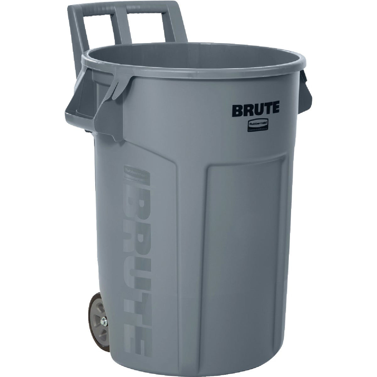 Rubbermaid Commercial Brute 32 Gal. Gray Vented Wheeled Trash Container ...