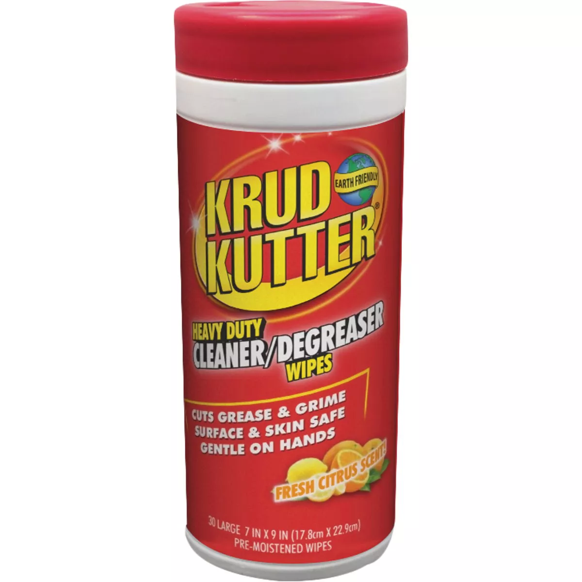 Krud Kutter Heavy Duty Fresh Citrus Cleaner Degreaser Wipe (30 Count ...