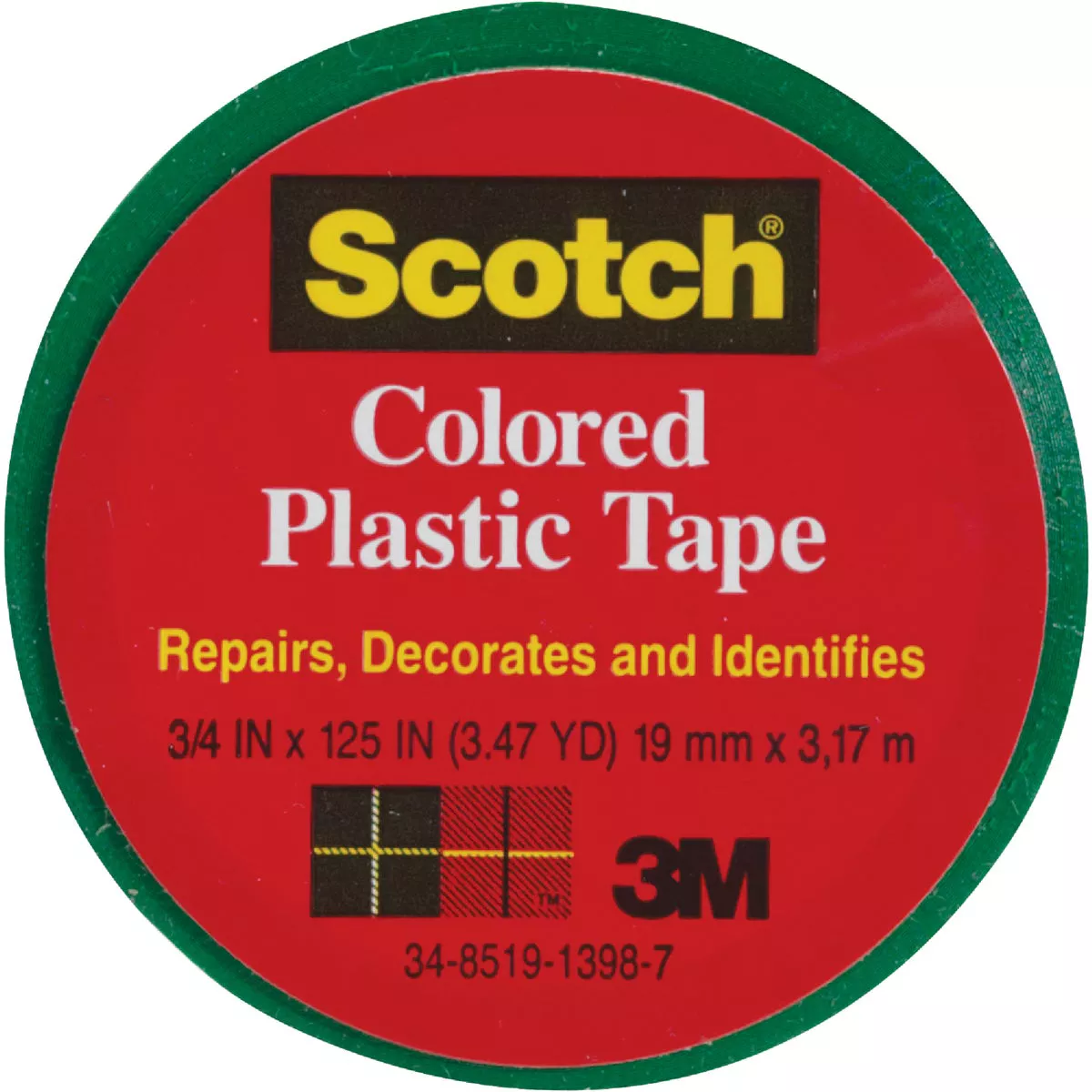 Scotch 3/4 In. Green Colored Plastic Tape | True Value Hardware