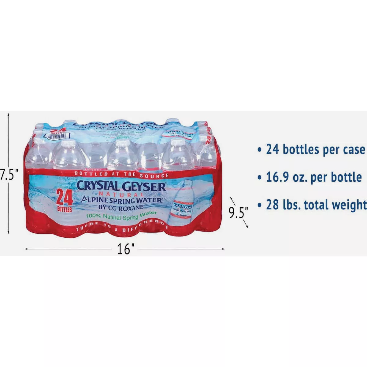 Crystal Geyser Alpine Spring 16.9 Oz. Water (24-Pack) | True Value Hardware