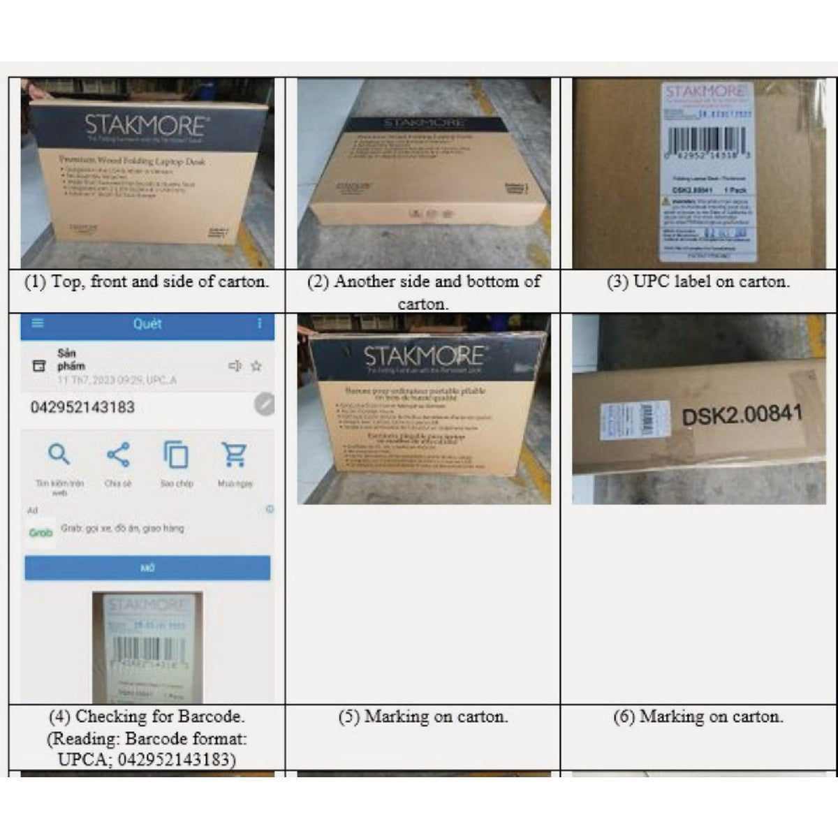 Stakmore 29.25 In. x 40 In. Fruitwood Folding Desk with USB Charge Port ...