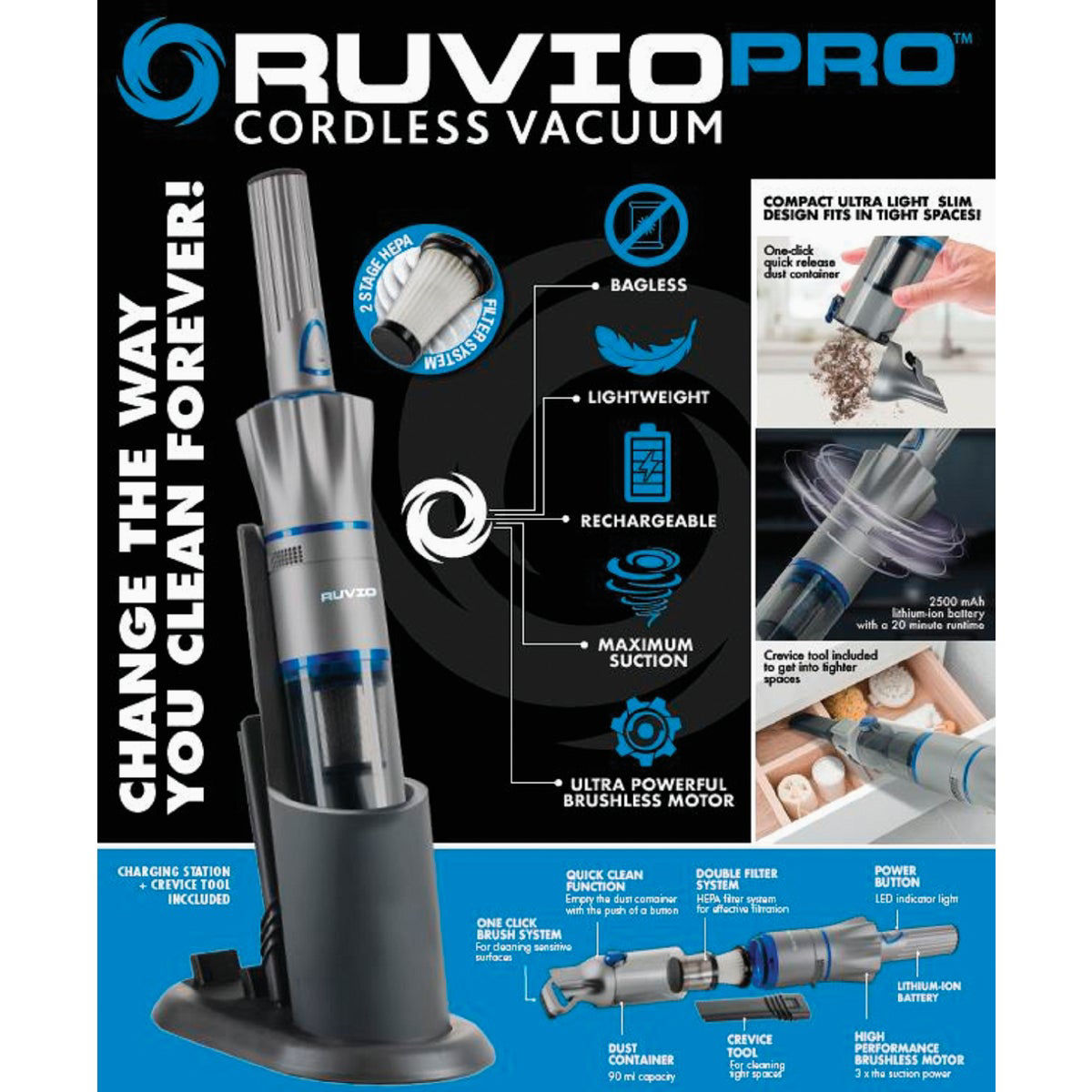 Ruvio Pro Cordless Handheld Vacuum | Do it Best