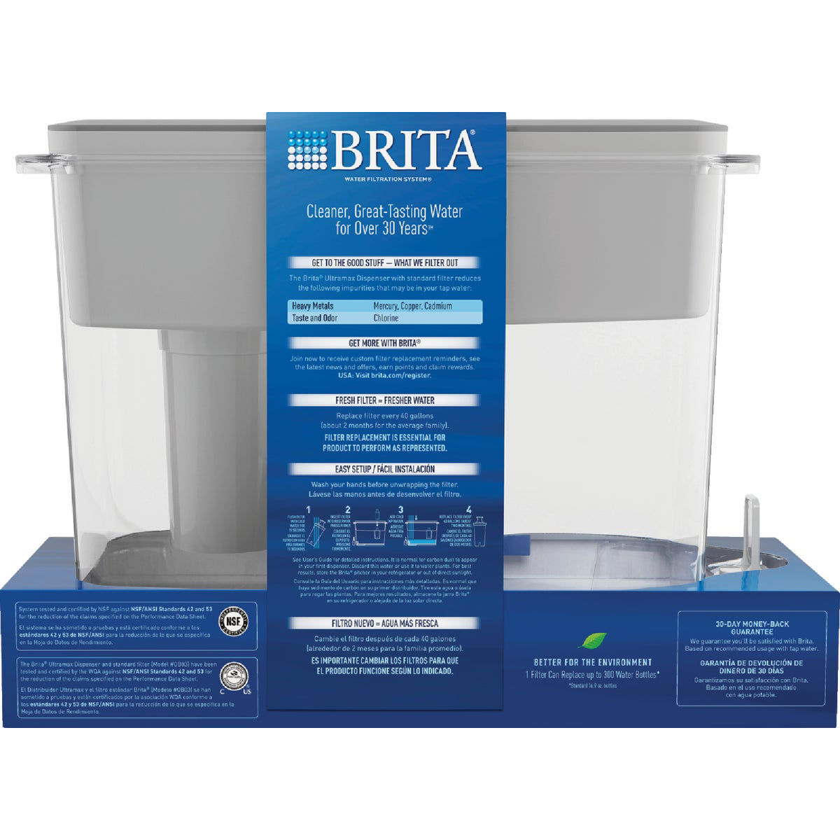 Brita 27 Cup Gray Ultramax Large Filtered Water Dispenser | Do it Best