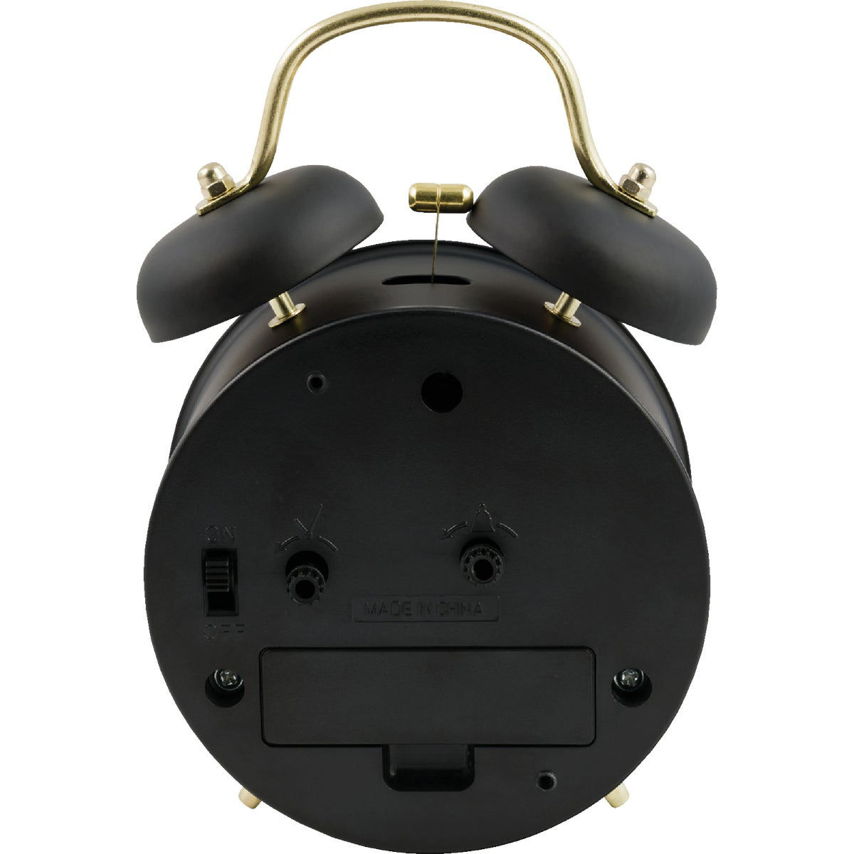 La Crosse Clock Co. Black Twin Bell Alarm Clock | Do it Best