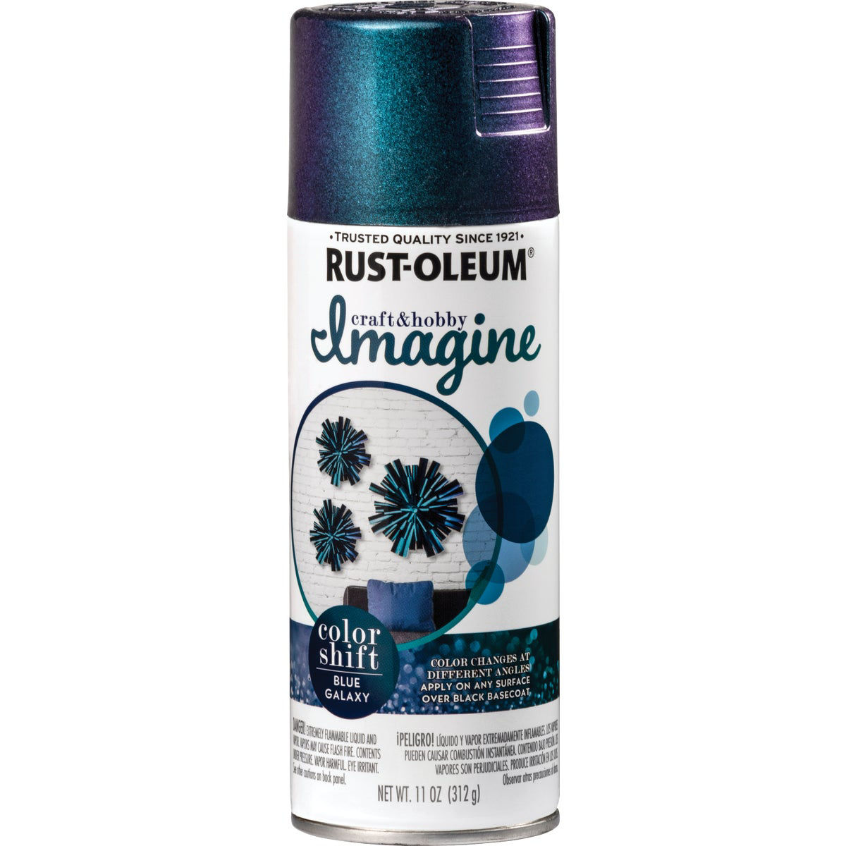 Rust-Oleum Imagine Craft & Hobby 11 Oz. Blue Galaxy Color Shift Spray ...