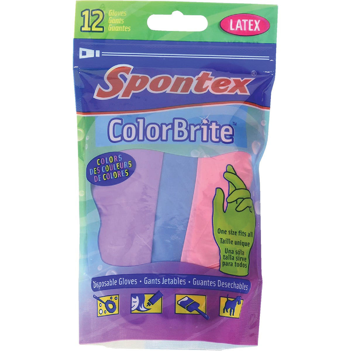 Spontex ColorBrite Disposable Gloves (12-Pack) | Do it Best