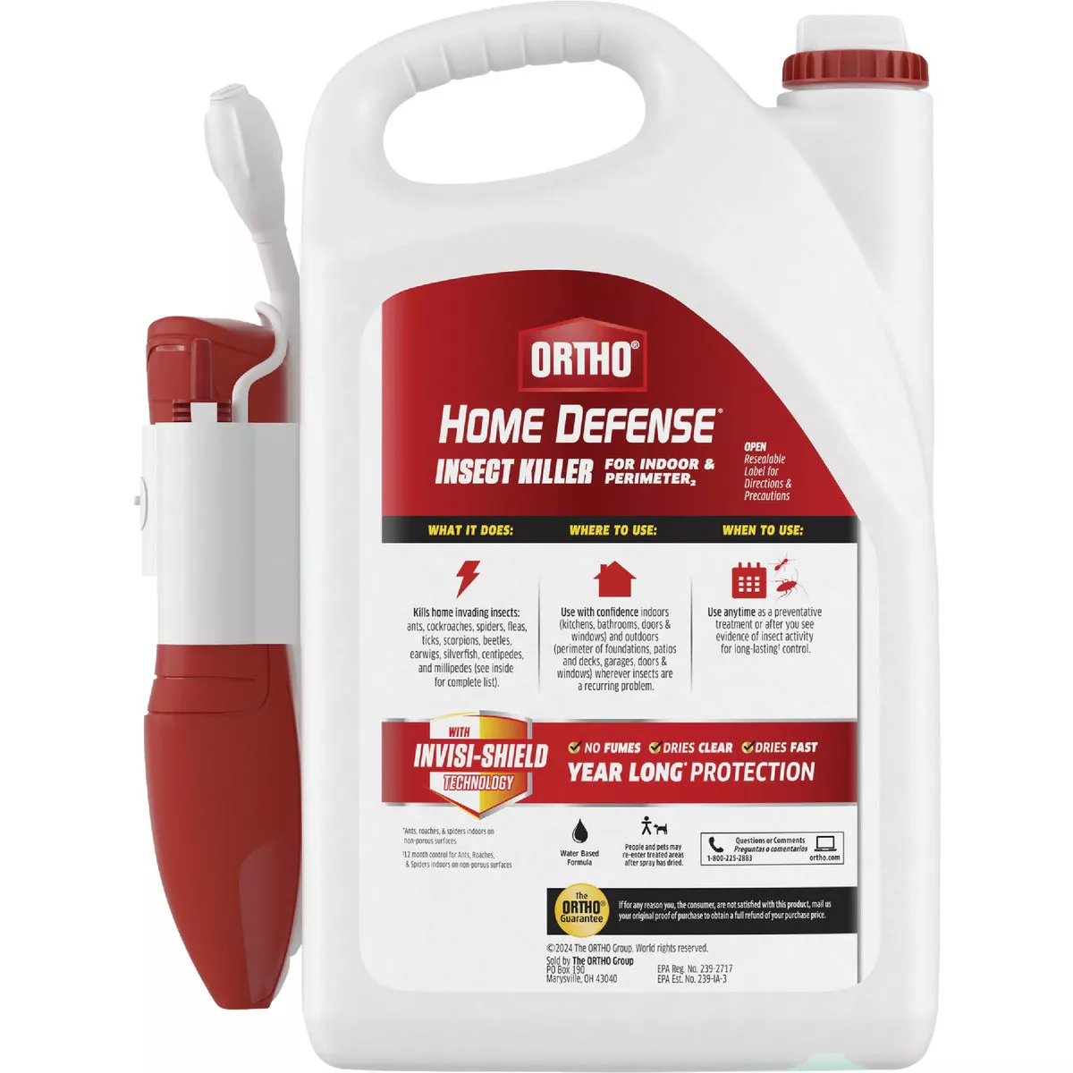 Ortho Home Defense 1.1 Gal. Indoor & Perimeter Insect Killer with ...