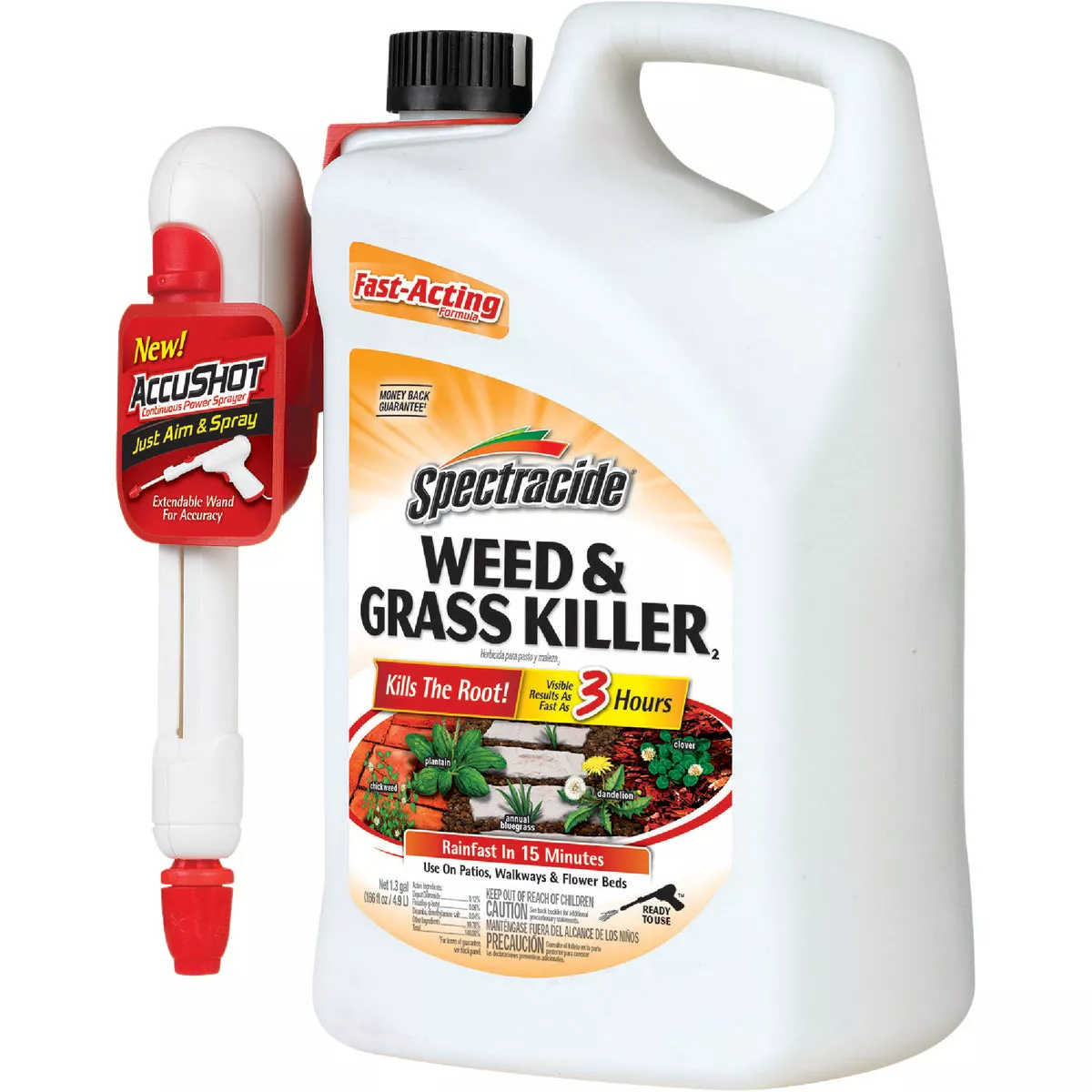 Spectracide 1.33 Gal. Ready To Use Battery-Powered Wand Sprayer Weed ...